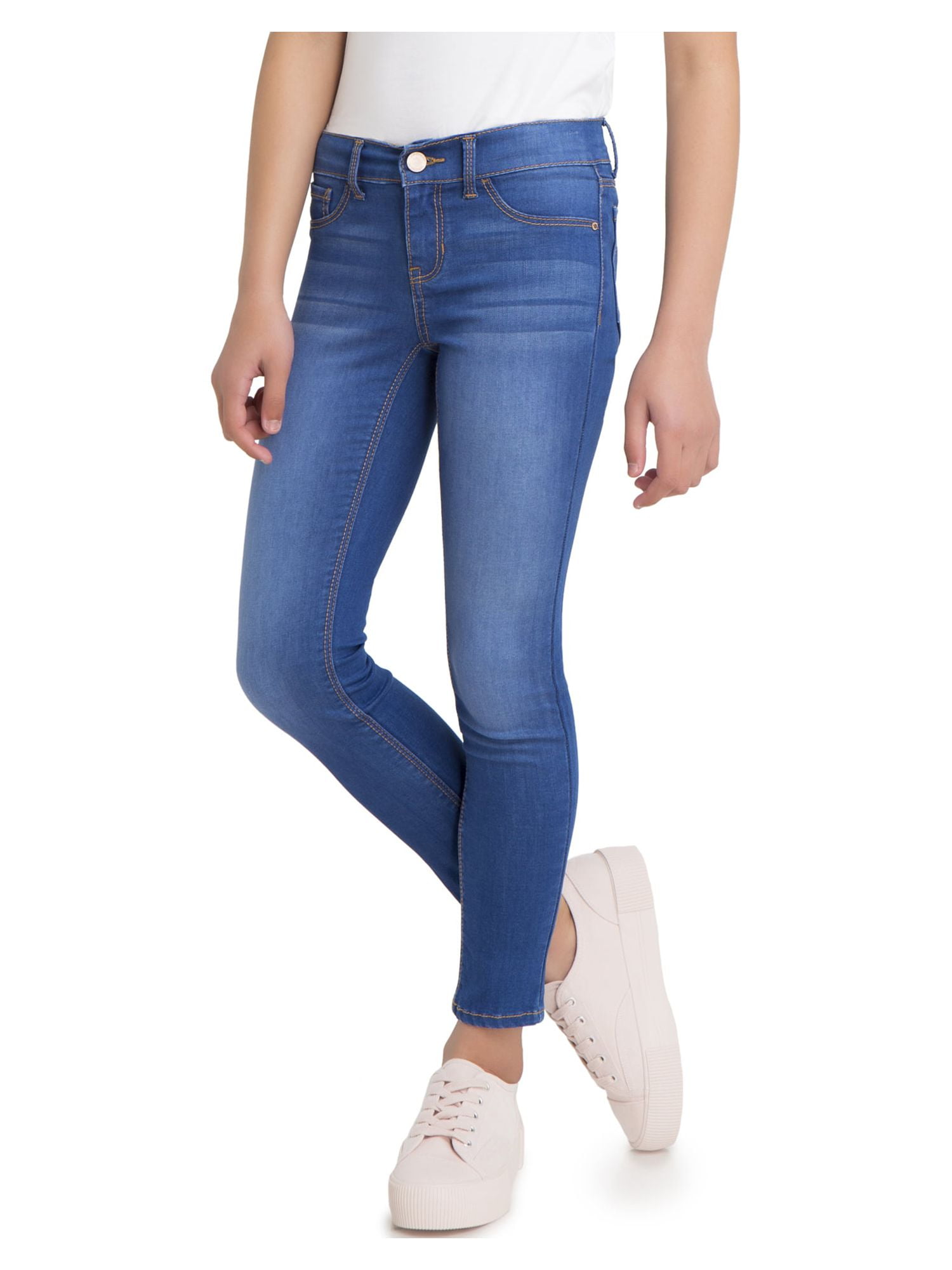 Jordache Girls Super Skinny Power Stretch Jeans, Sizes 5-18 - Walmart.com