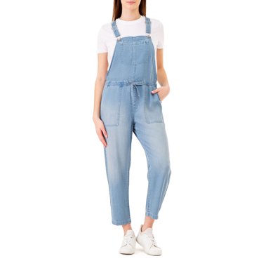 Celebrity Pink Juniors Boyfriend Cuffed Overall - Fit Denim - Walmart.com