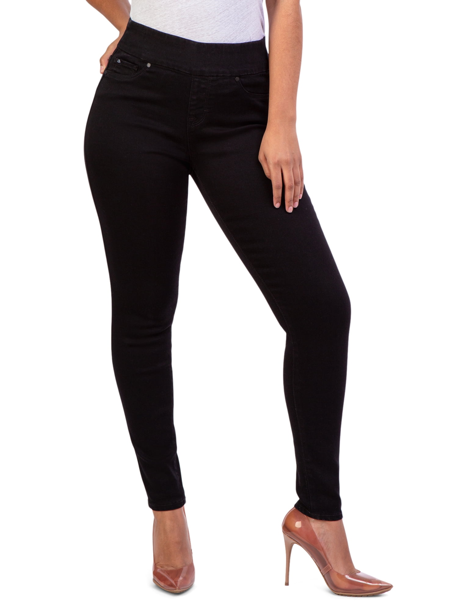 Jordache Women's High Rise Curvy Jeans, Sizes 2-22 - Walmart.com