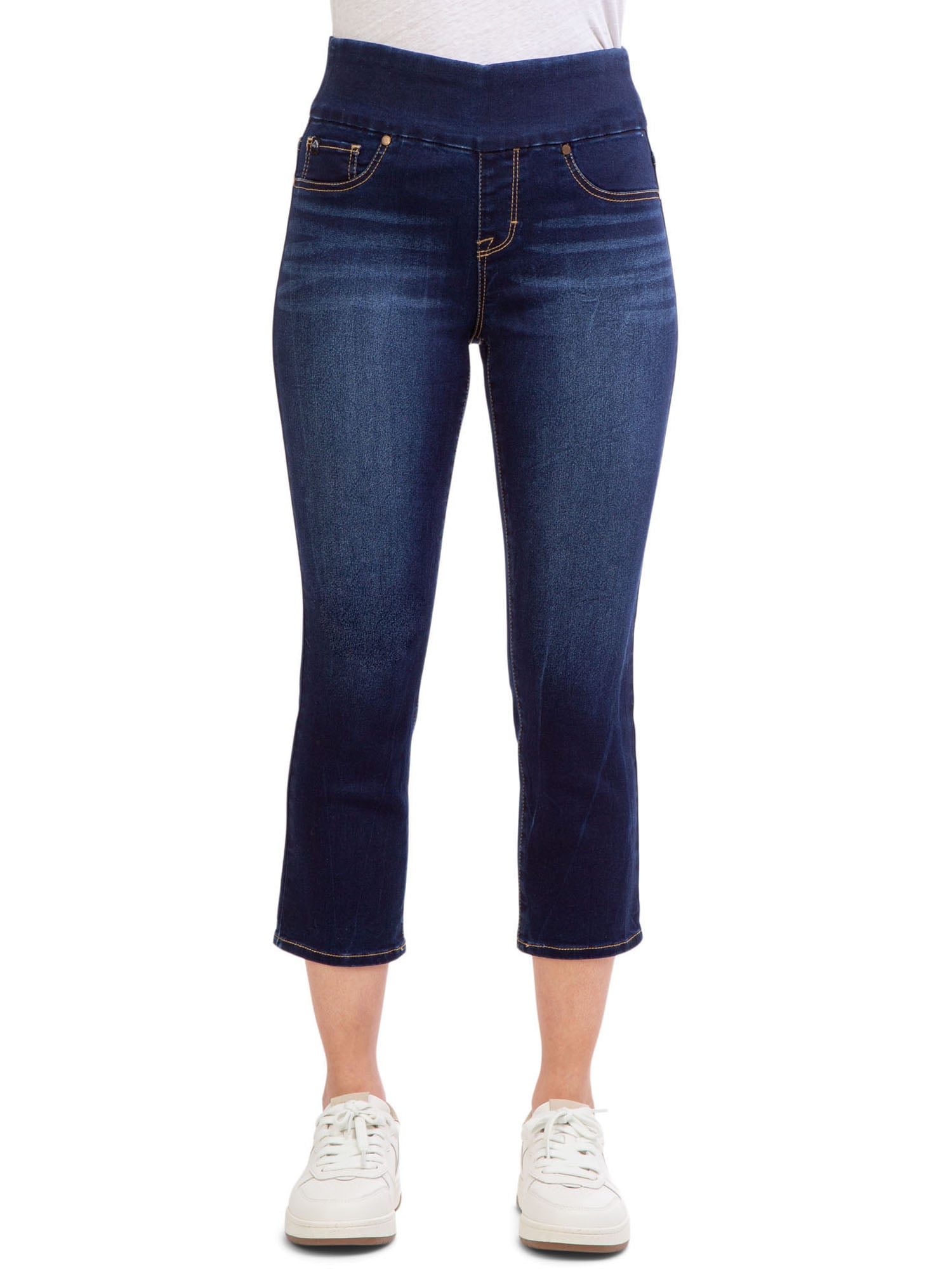 Jordache Women's High Rise Pull On Capri Jeggings - Walmart.com