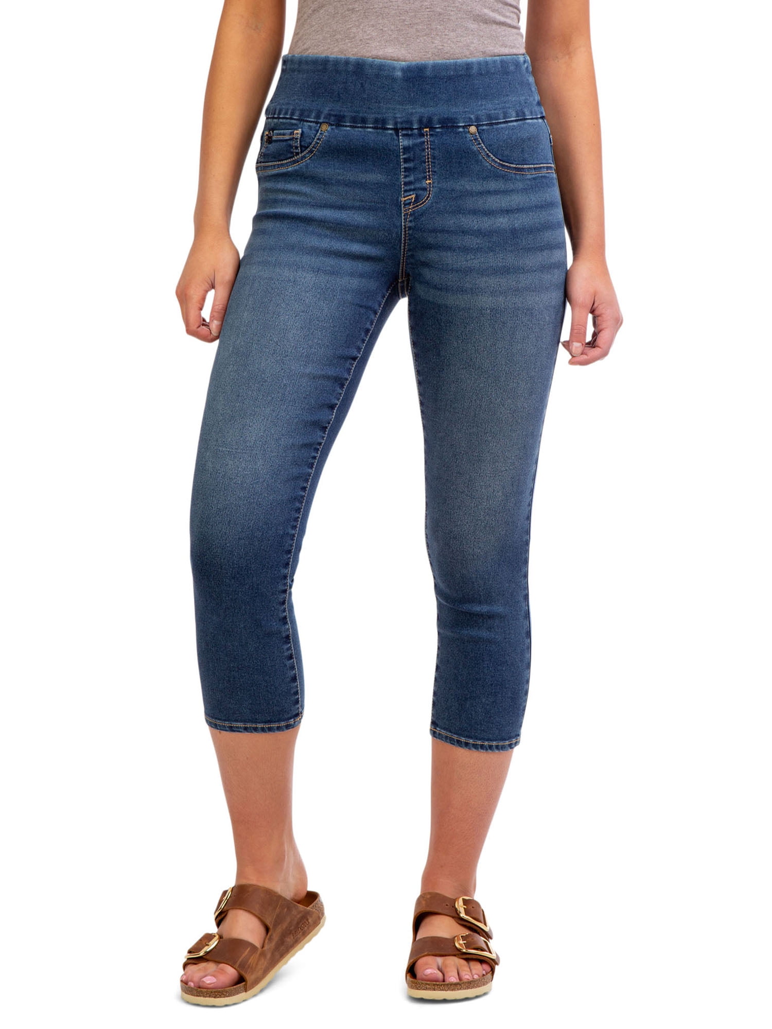Jordache Women's High Rise Pull On Capri Jeggings - Walmart.com