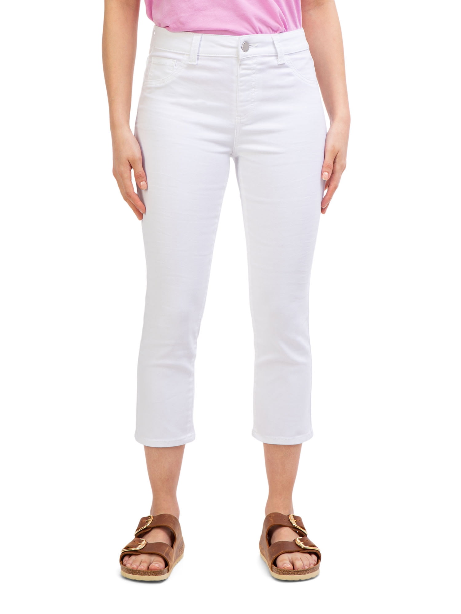 Jordache Women's High Rise Pull On Super Skinny Capri Jeans - Walmart.com