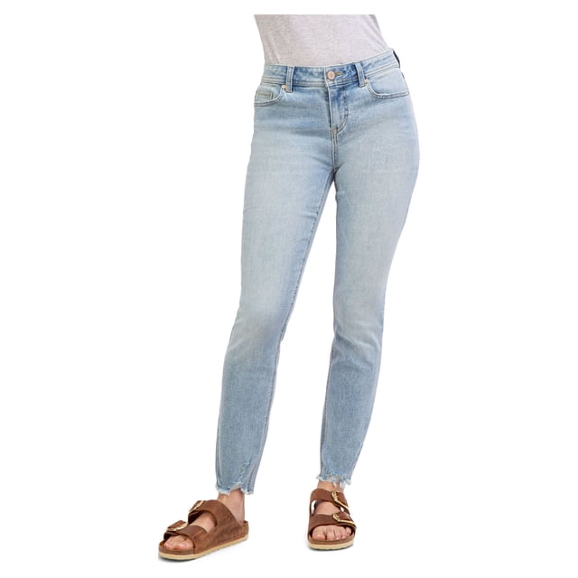Jordache Women's Mid Rise Skinny Jeans, Regular and Short Inseams ...