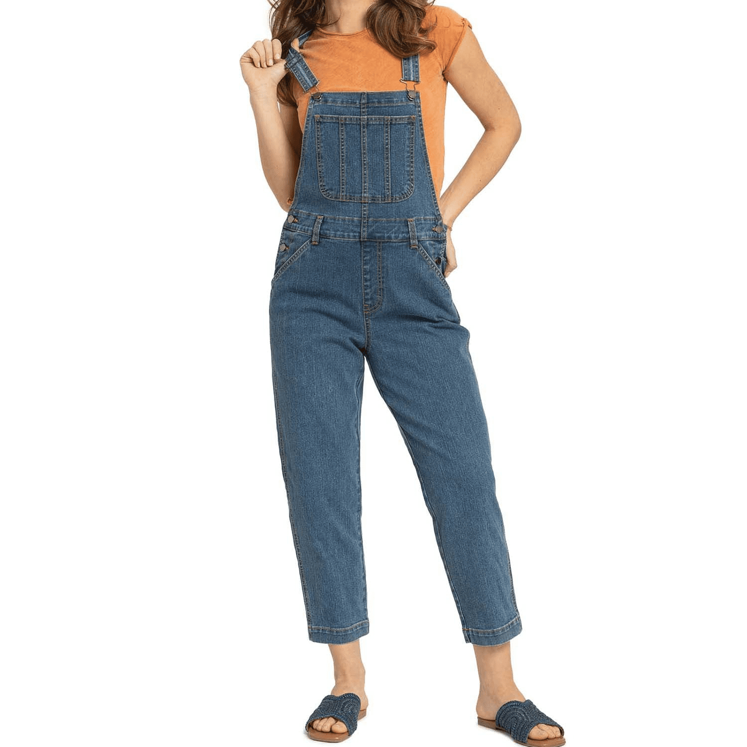 Jordache Women's Straight Denim Overall - Walmart.com