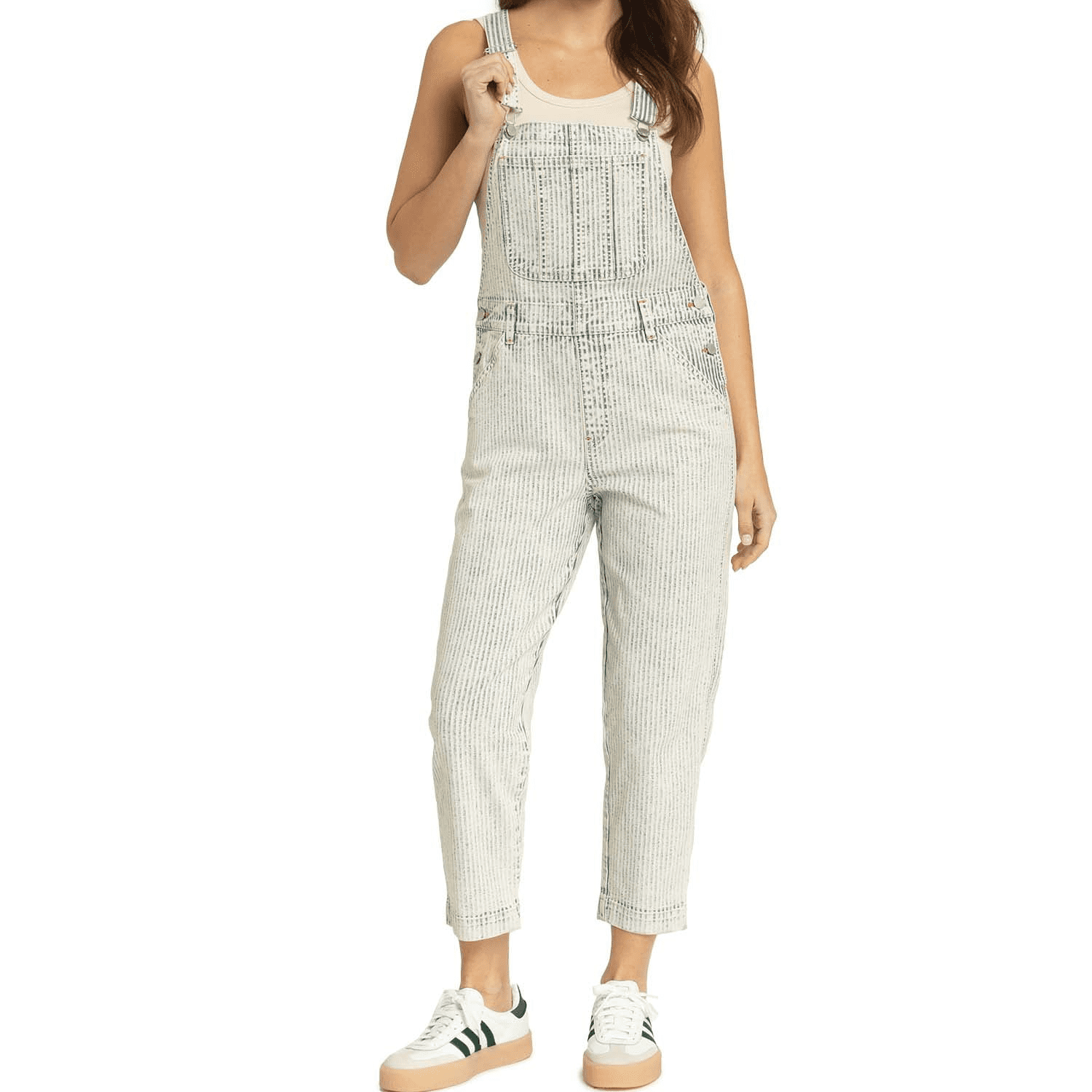 Jordache Women's Straight Denim Overalls, Acid Wash, Size M - Walmart.com
