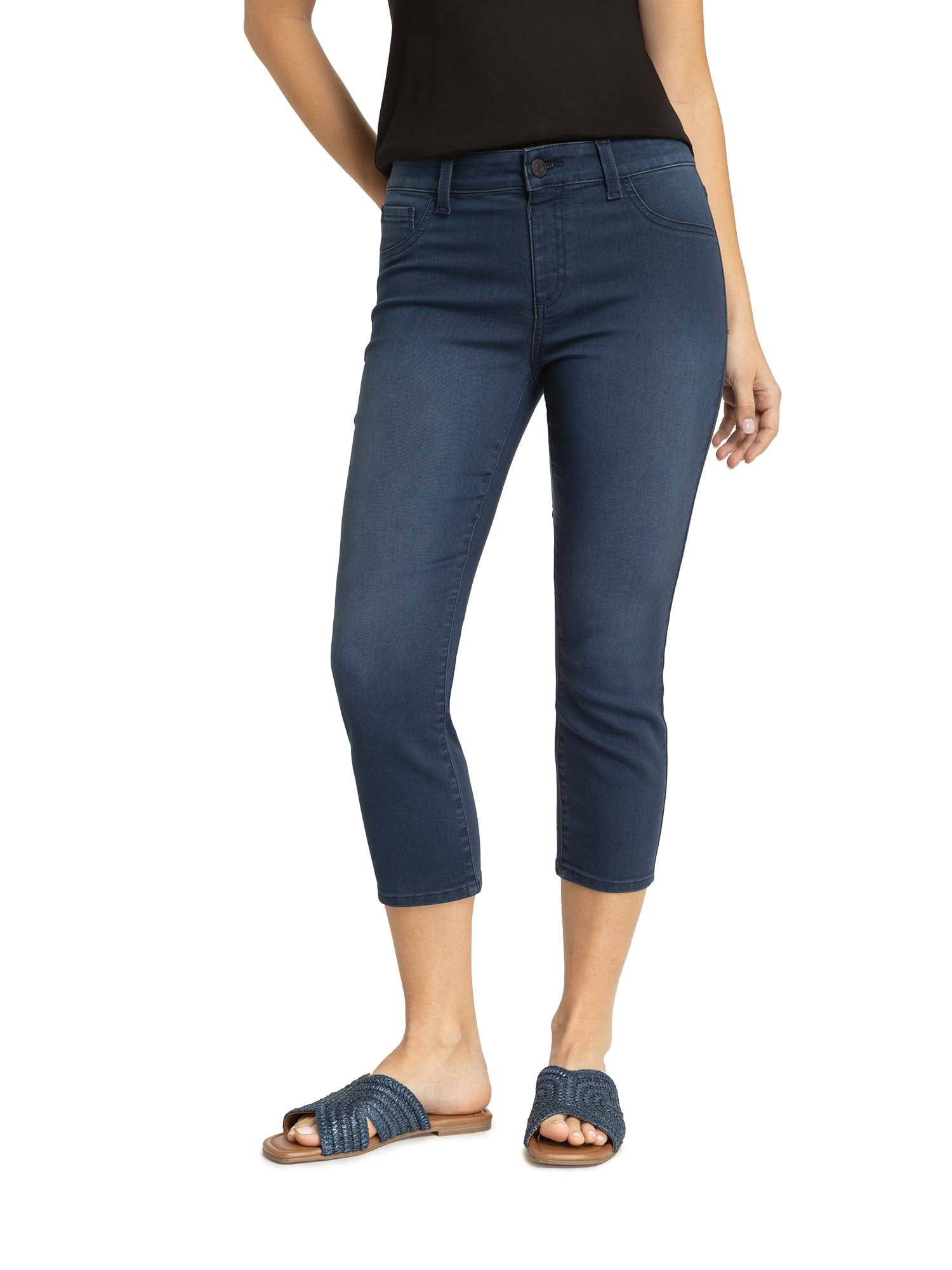 Jordache Women'sand Women's Plus High Rise Super Skinny Capri - Walmart.com