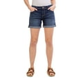 Jordache Women's High Rise Relaxed Boyfriend Rolled Cuff Short ...