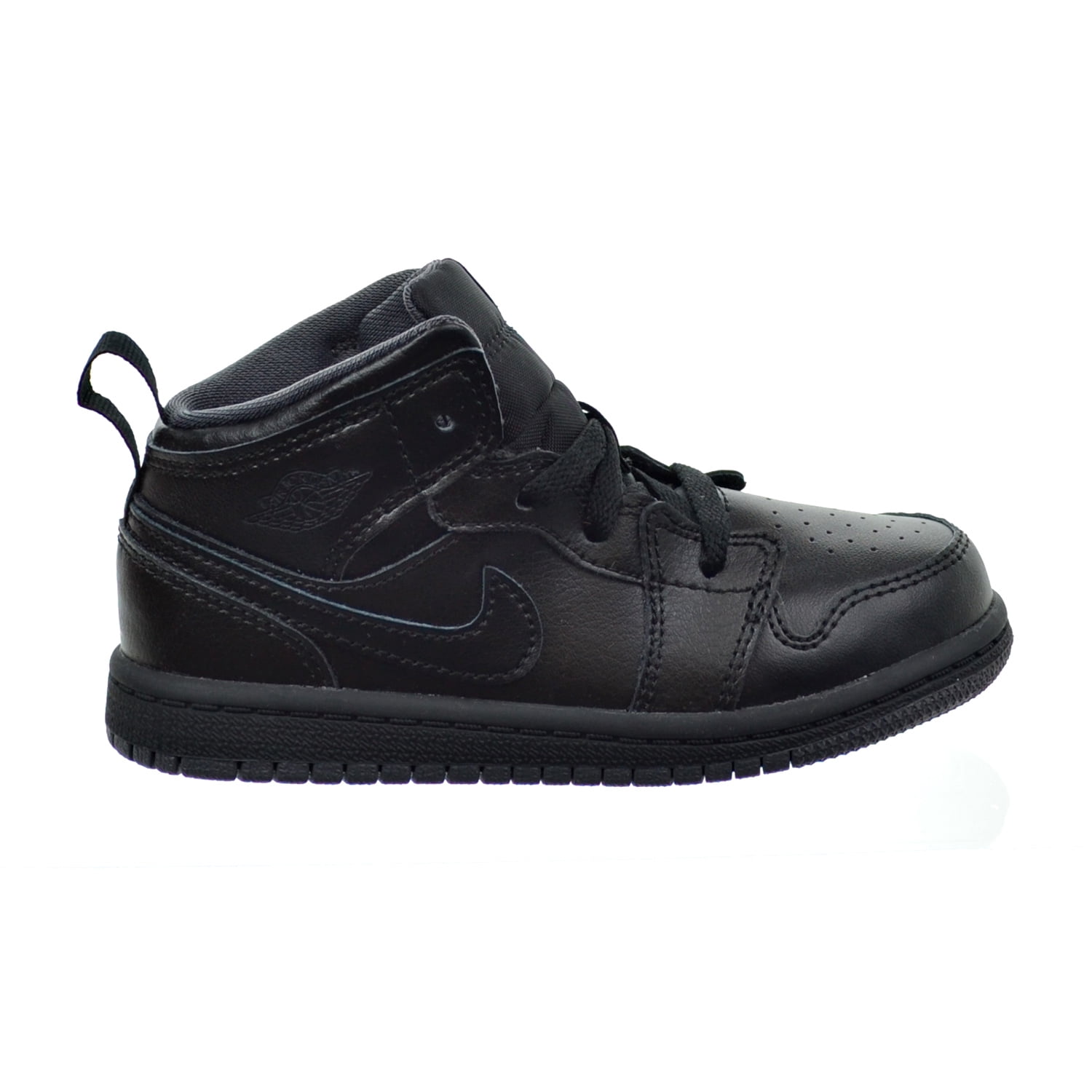 Jordan 1 Mid BT Baby Boys Shoes Size 4, Color: Black/Black/Dark Grey ...