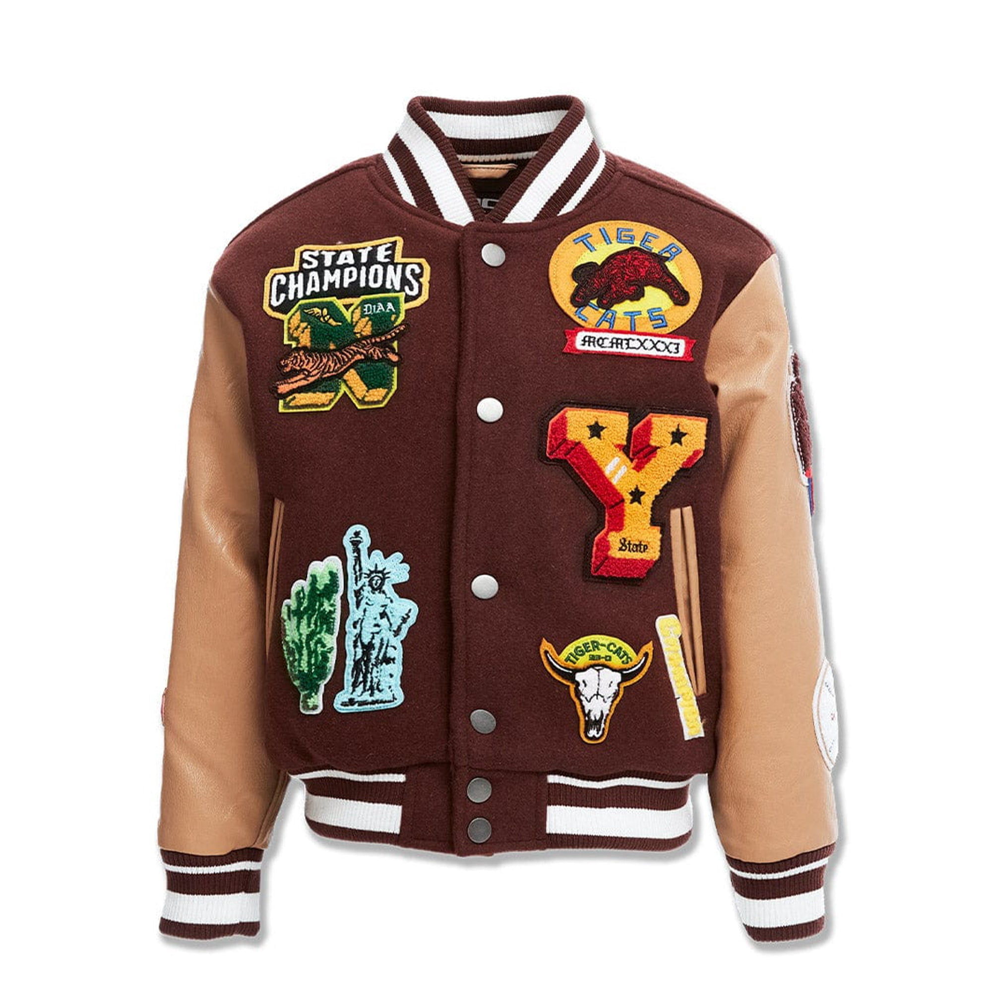 Jordan Craig Boys Empire City Varisty Jacket (Ruby) - Walmart.com
