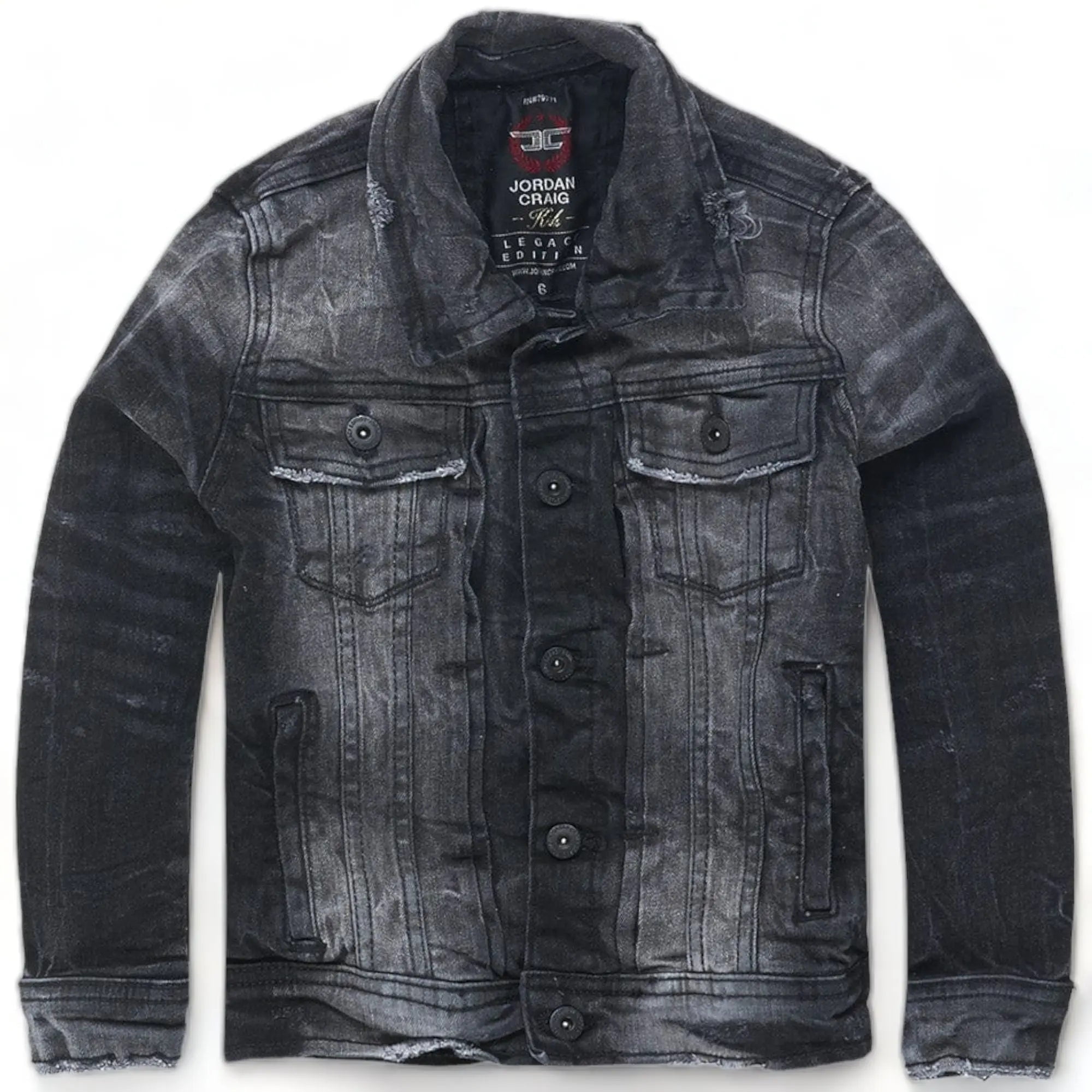 Jordan Craig Kids Bayside Denim Trucker Jacket (Industrial Black ...