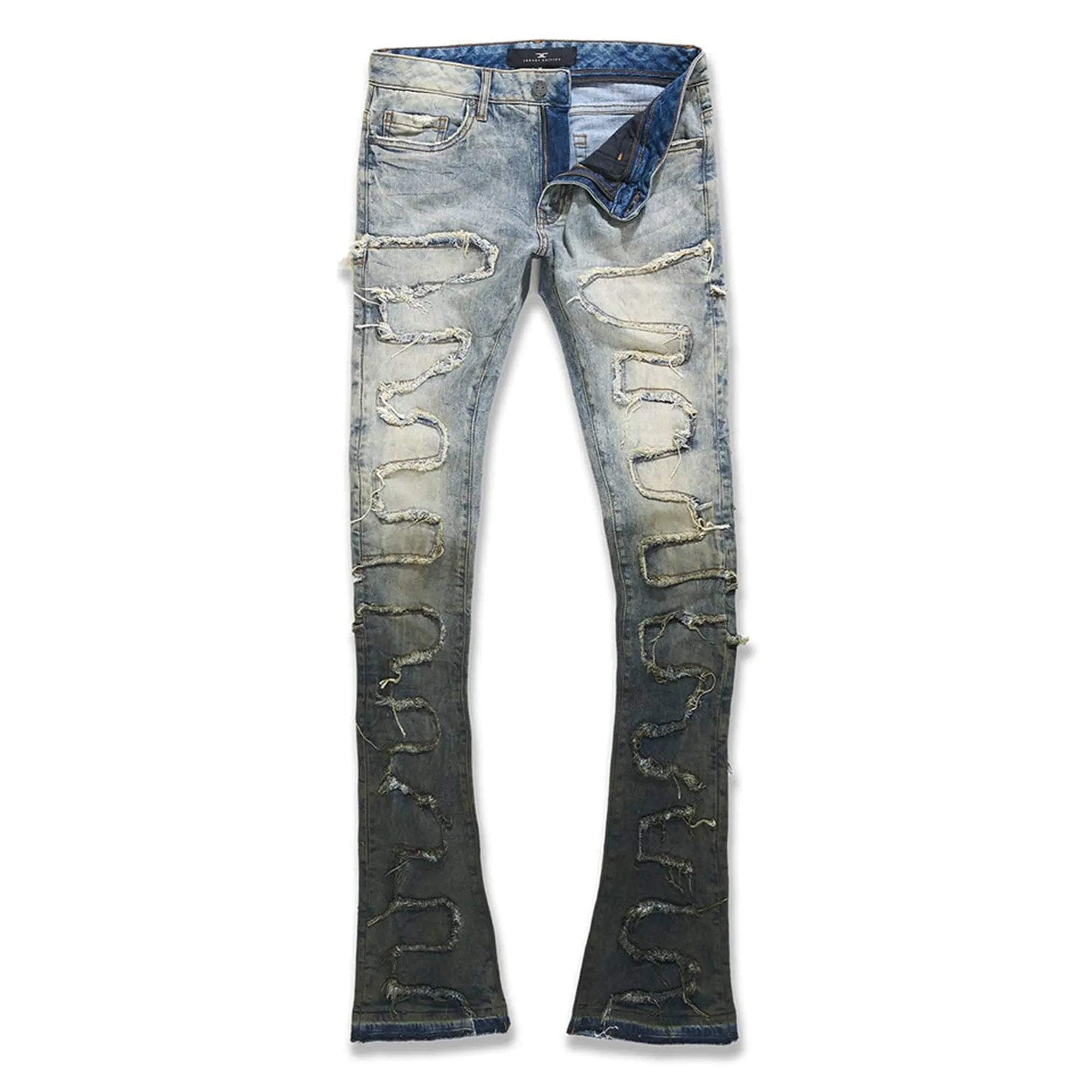 Jordan Craig Men Martin Stacked Python Jeans (Sunset) - Walmart.com