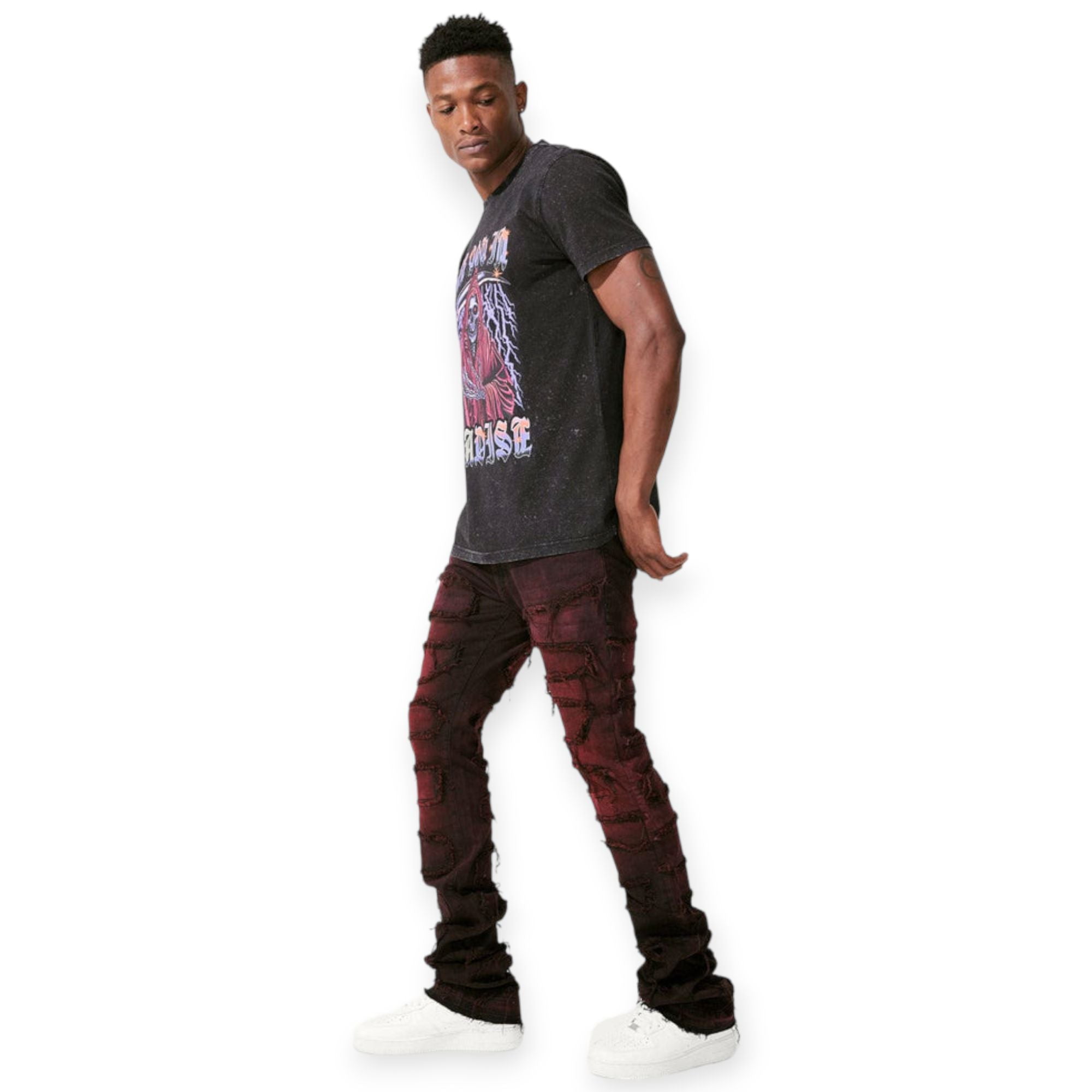 Jordan Craig Men Stacked Denim Jeans (Magma) - Walmart.com