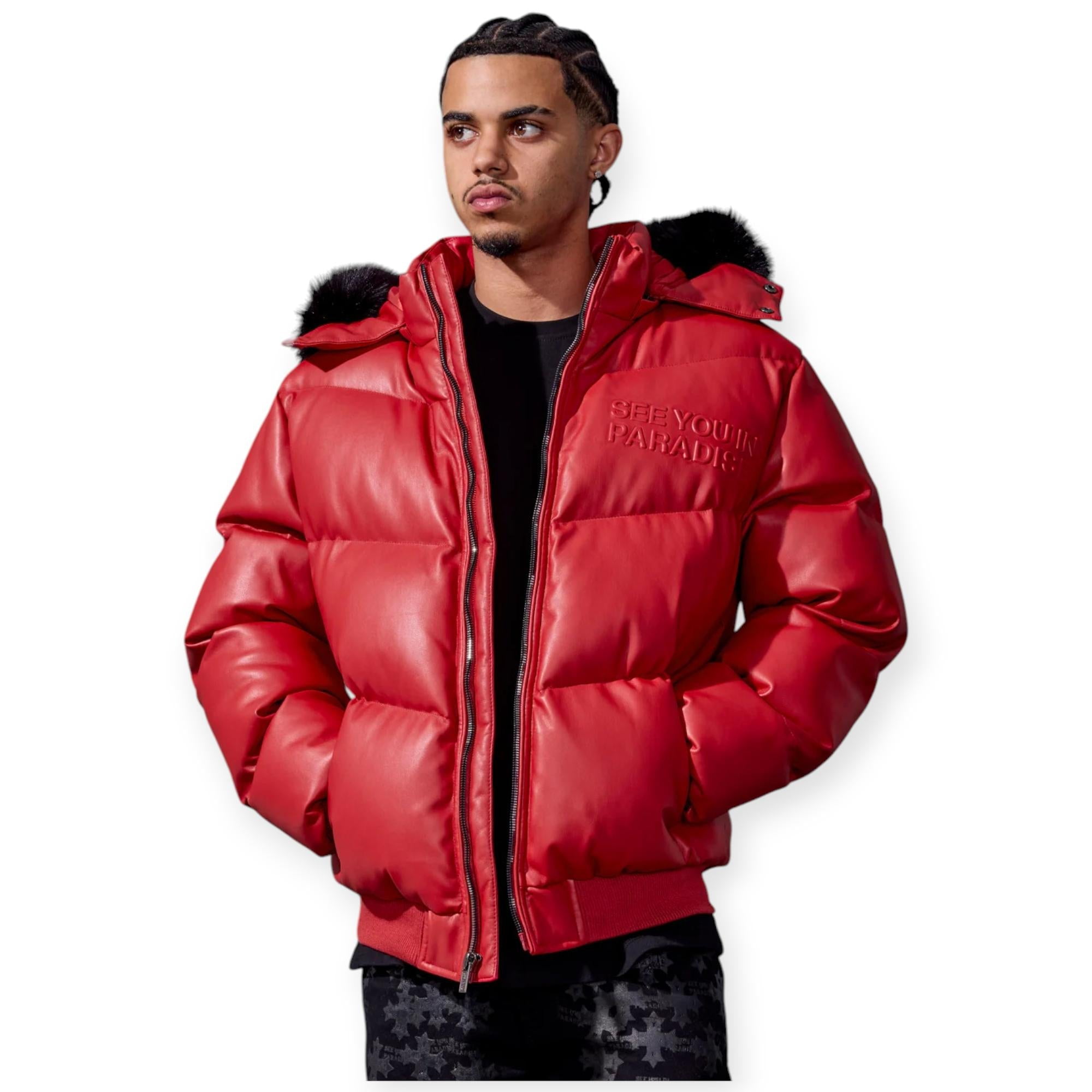 Jordan Craig Men The Wild One SYIP Emboss Puffer Jacket (Red) - Walmart.com