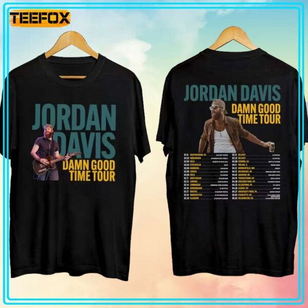 Jordan Davis Damn Good Time Tour 2024 Concert T-Shirt - Walmart.com