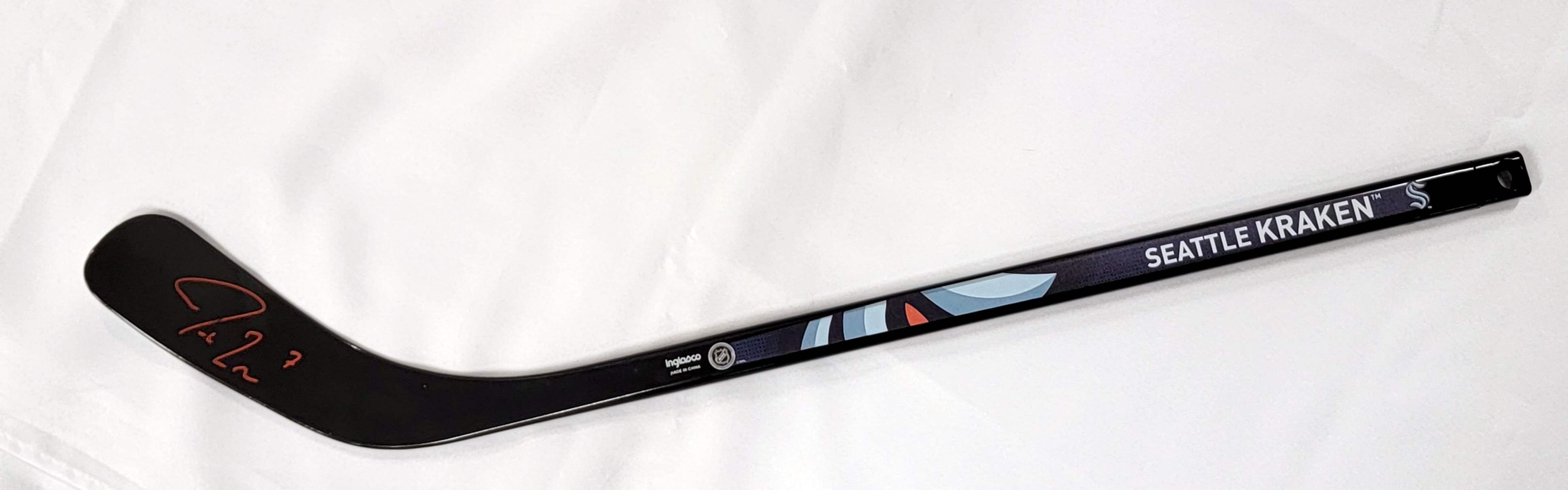 Jordan Eberle Autographed Black Inglasco 24" Mini Stick Seattle Kraken ...