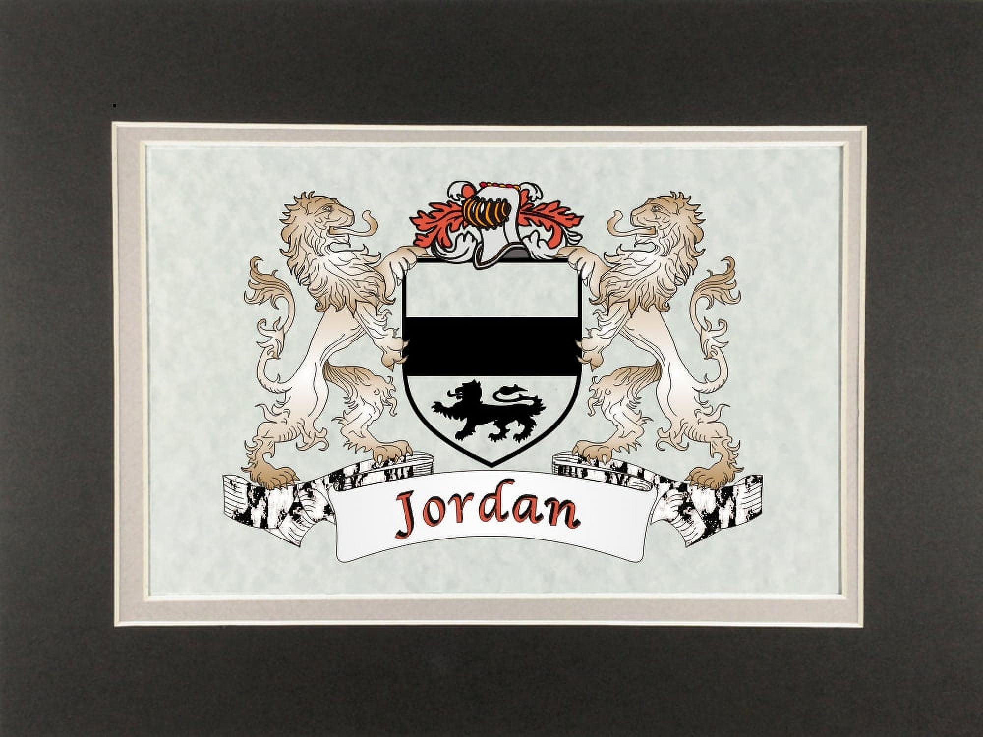 Jordan Irish Coat of Arms Print - Frameable 9" x 12" - Walmart.com