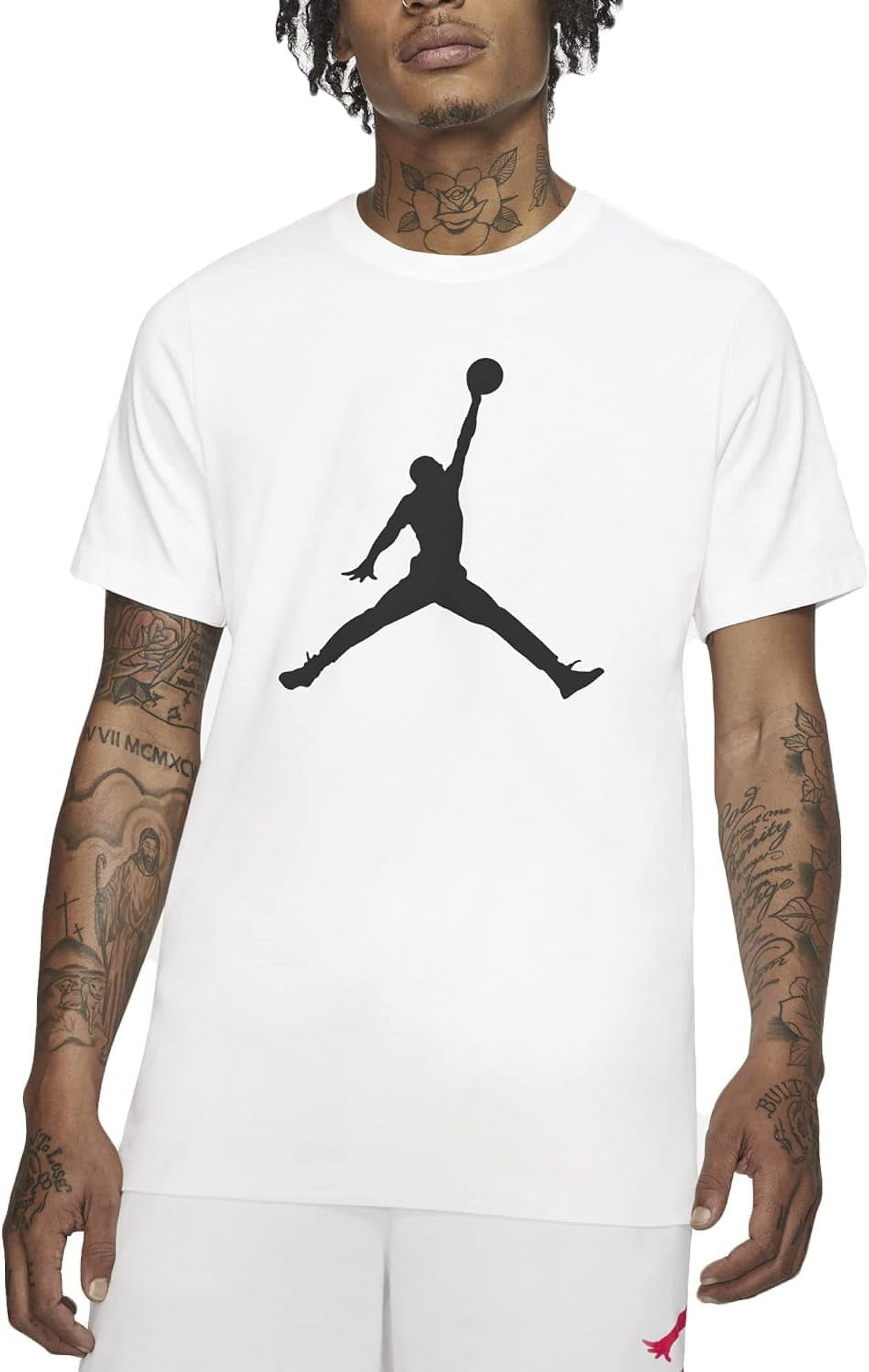 Jordan Jumpman SS Crew Small White Black - Walmart.com