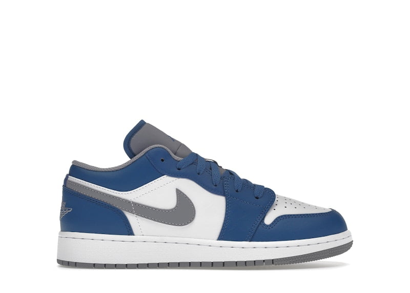 Jordan Kid's 1 Low True Blue Shoes, from StockX - Walmart.com