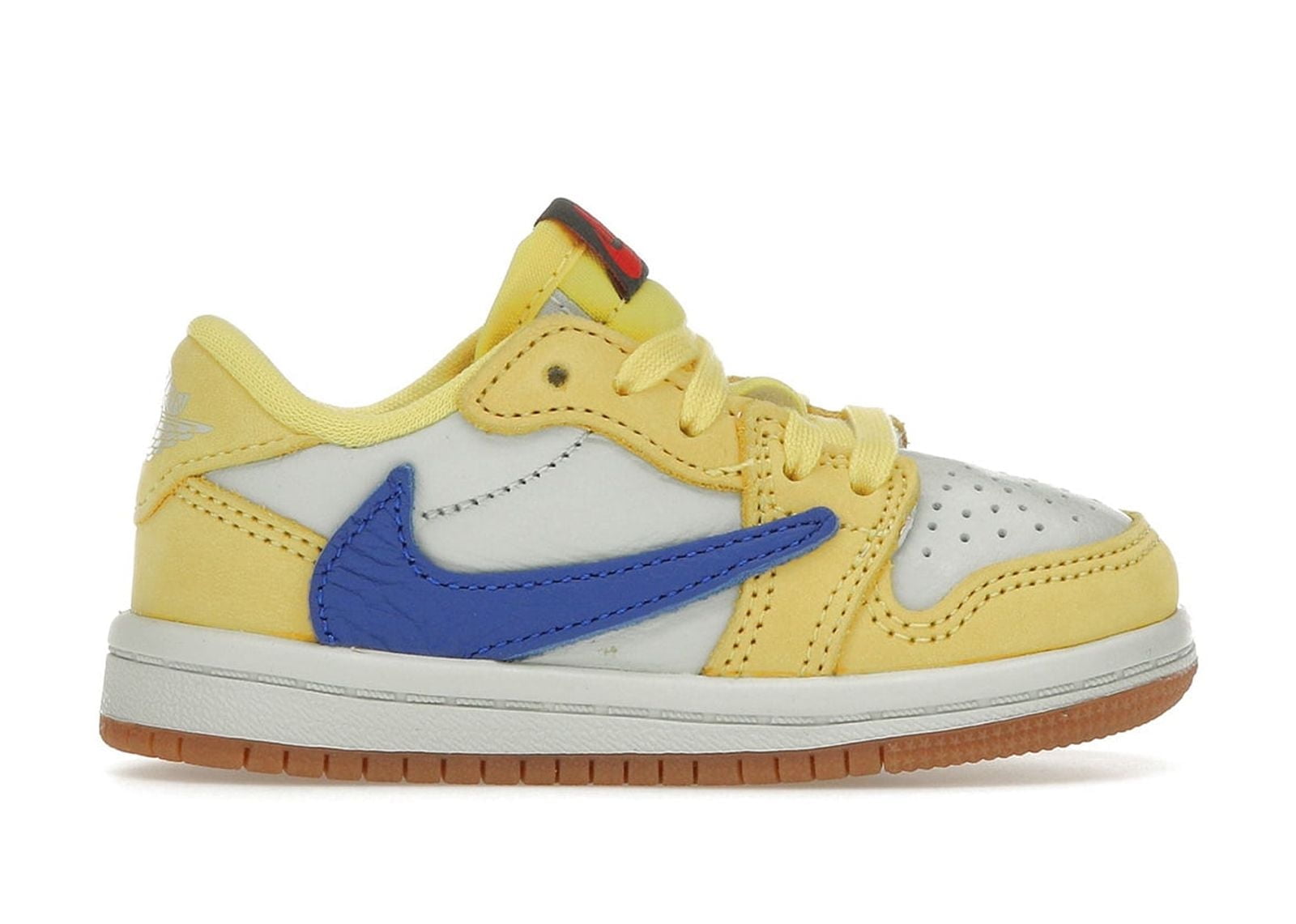 Jordan Kid's 1 Retro Low OG SP Travis Scott Canary (TD) Basketball Shoe ...