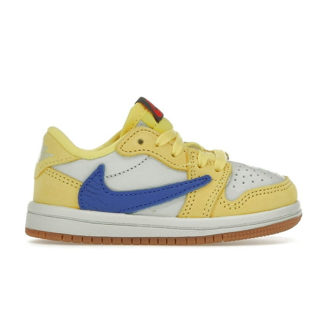 Jordan Kid's 1 Retro Low OG SP Travis Scott Canary (TD) Basketball Shoe ...