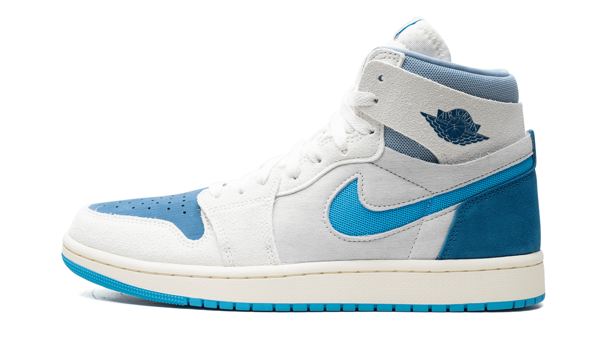 Jordan MENS Air Jordan 1 High Zoom Air CMFT 2 "Dark Powder Blue" DV1307 ...