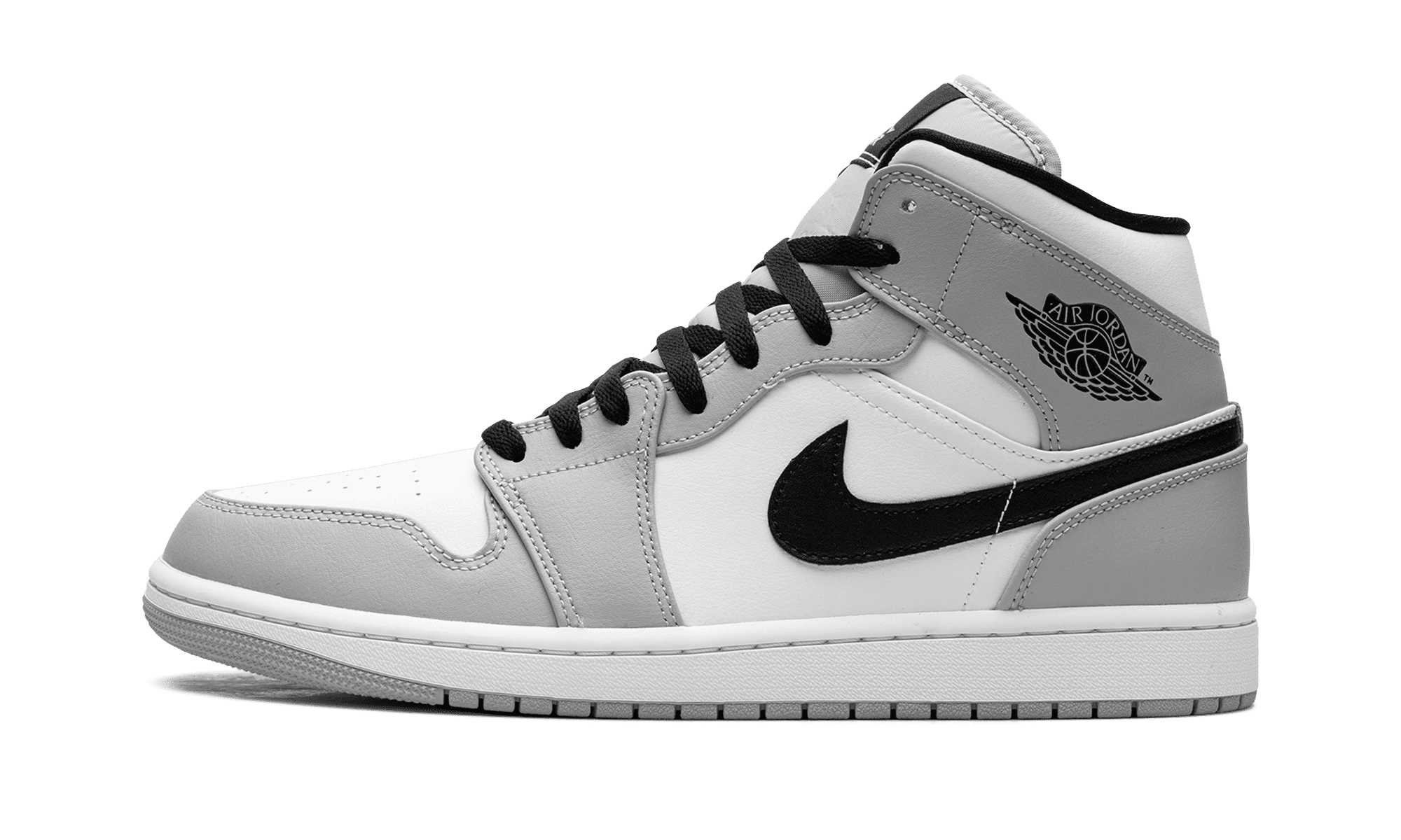 Jordan MENS Air Jordan 1 Mid "Light Smoke Grey" 554724 092 from Stadium ...