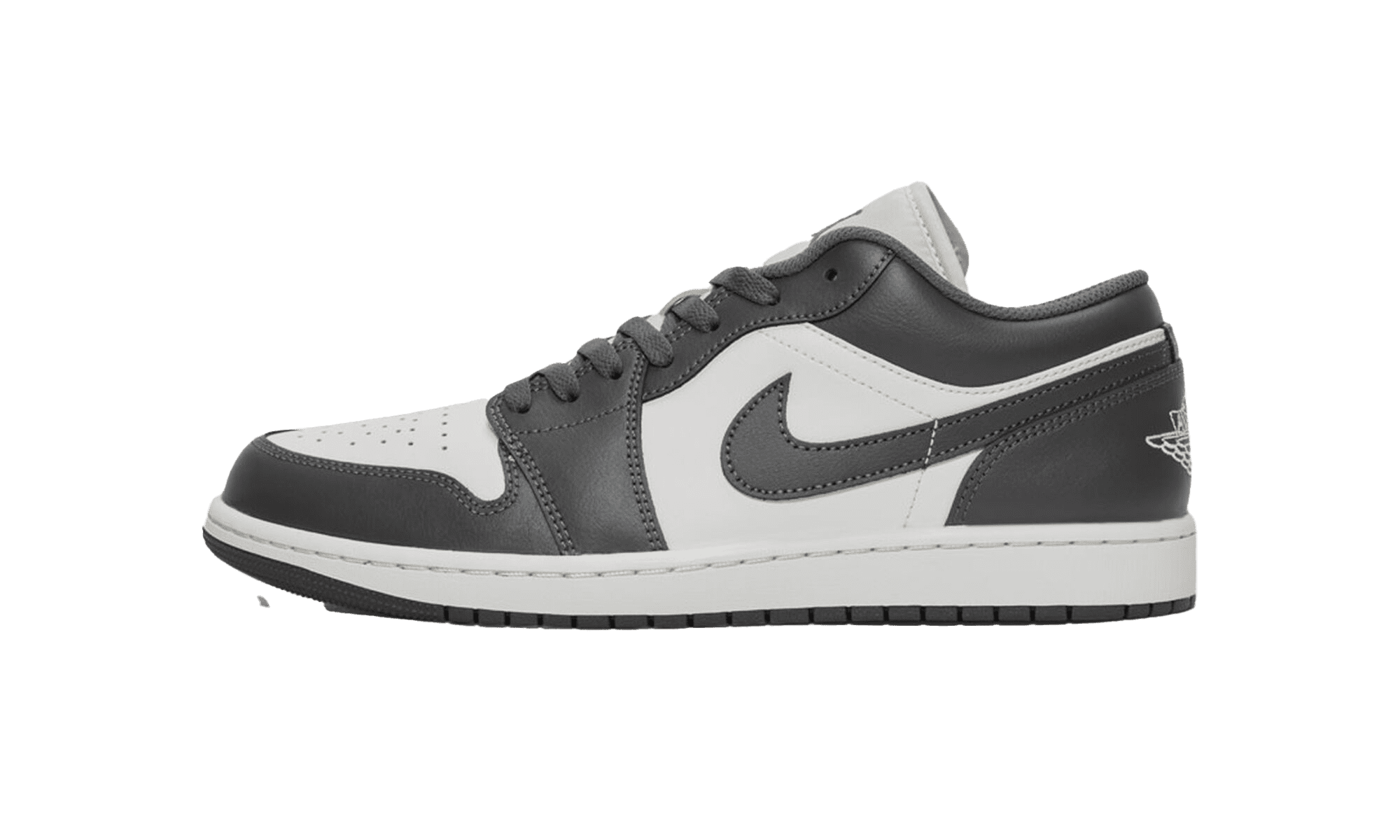 Jordan MENS Jordan 1 Low "Grey / White" 553558 044 from Stadium Goods ...