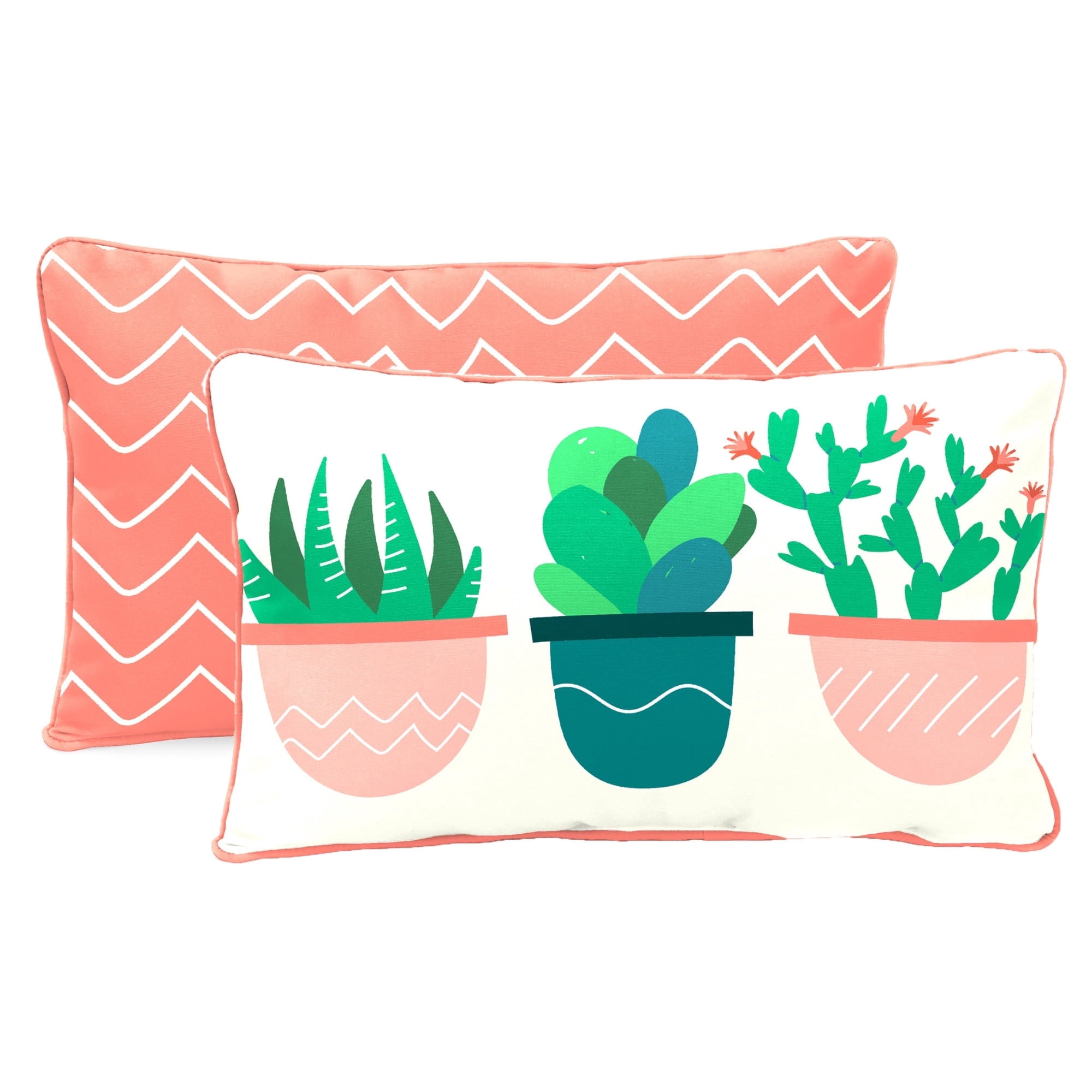 Jordan Manufacturing 12" x 16" Rectangular Outdoor Lumbar Throw Pillow ...