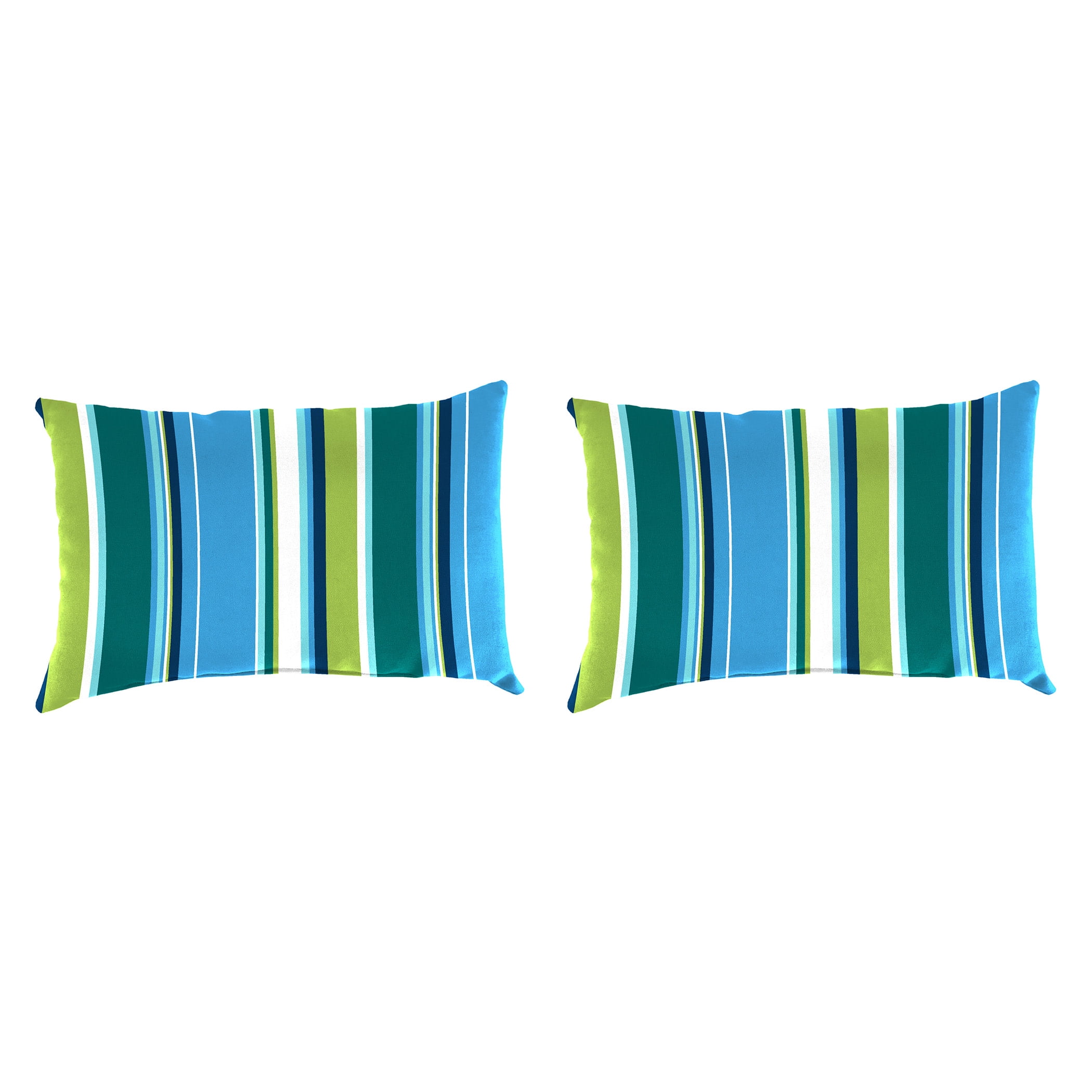 Jordan Manufacturing 12" x 18" Covert Capri Blue Stripe Rectangular ...