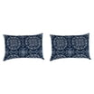 Jordan Manufacturing 12" x 18" Celosia Ice Blue Crosshatch Rectangular ...