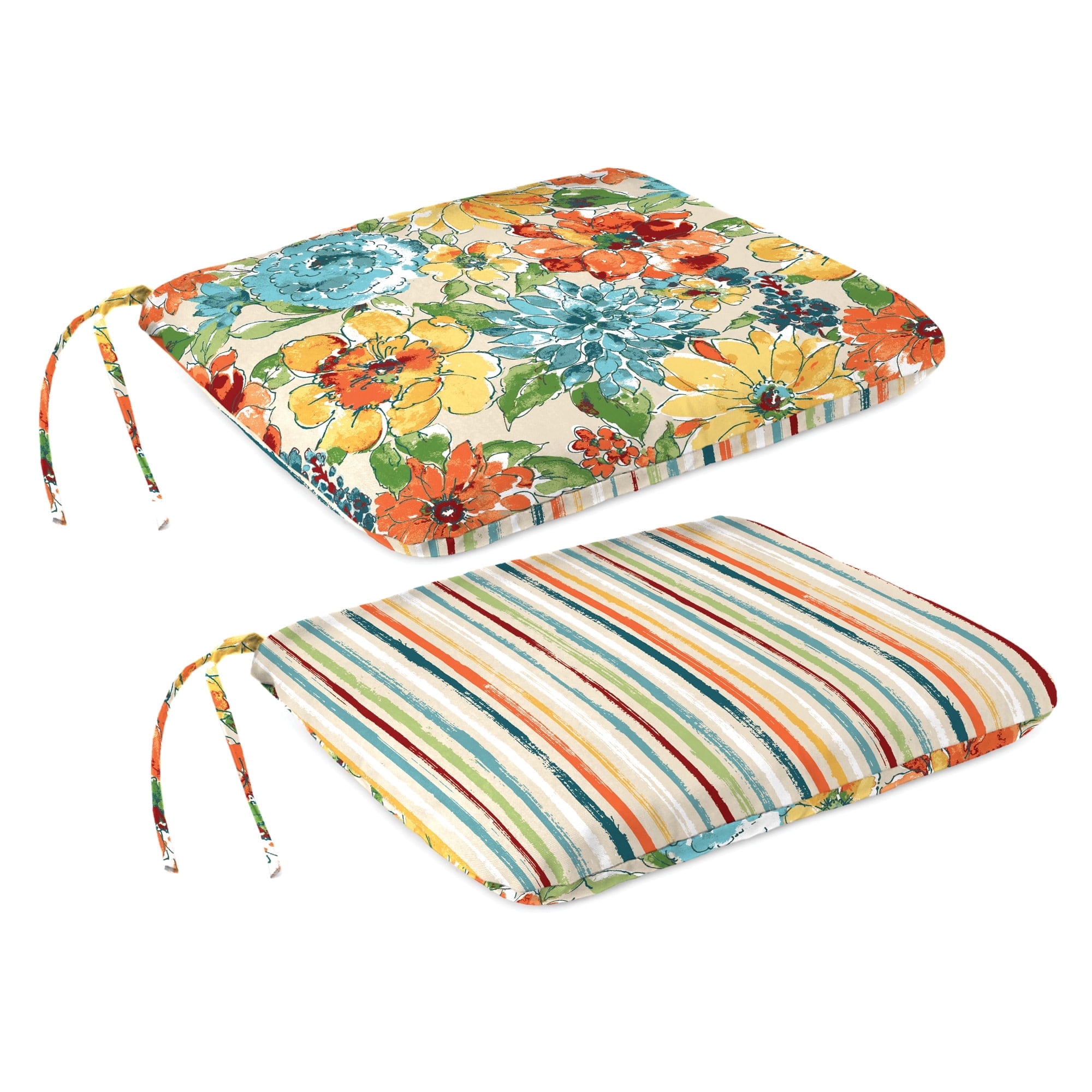 Jordan Manufacturing 15" x 18" Reesa Squash Multicolor Floral and Mojo ...