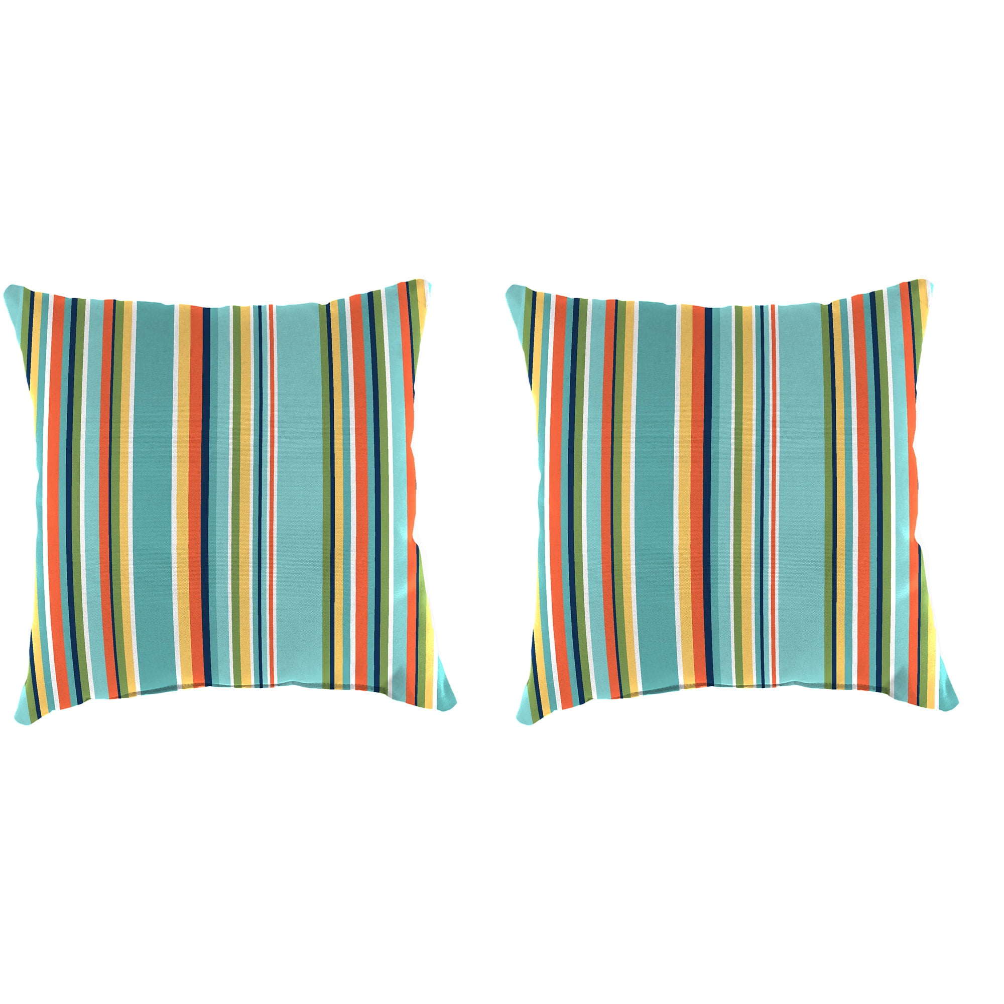 Jordan Manufacturing 16" x 16" Mamba Pelican Turquoise Stripe Square ...