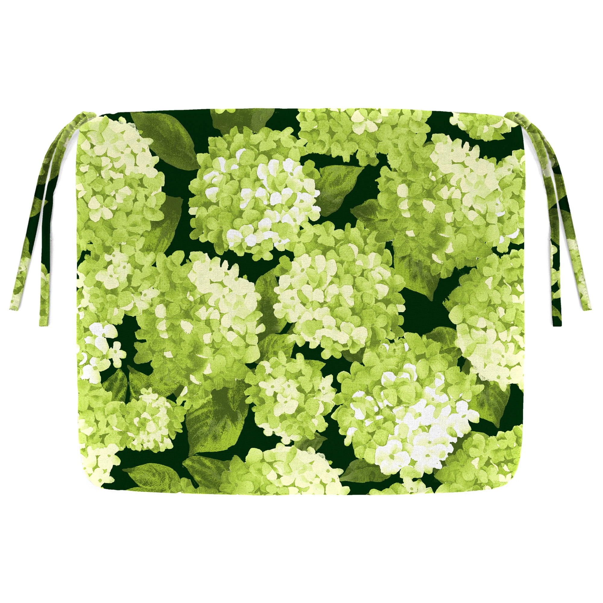 Jordan Manufacturing 17.5" x 19.75" Hydrangea Forest Green Floral ...