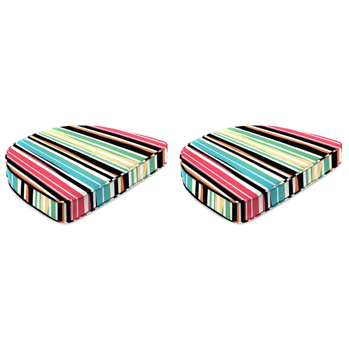 Jordan Manufacturing 17" x 18.5" Mercer Stripe Citrus Rectangular Boxed ...