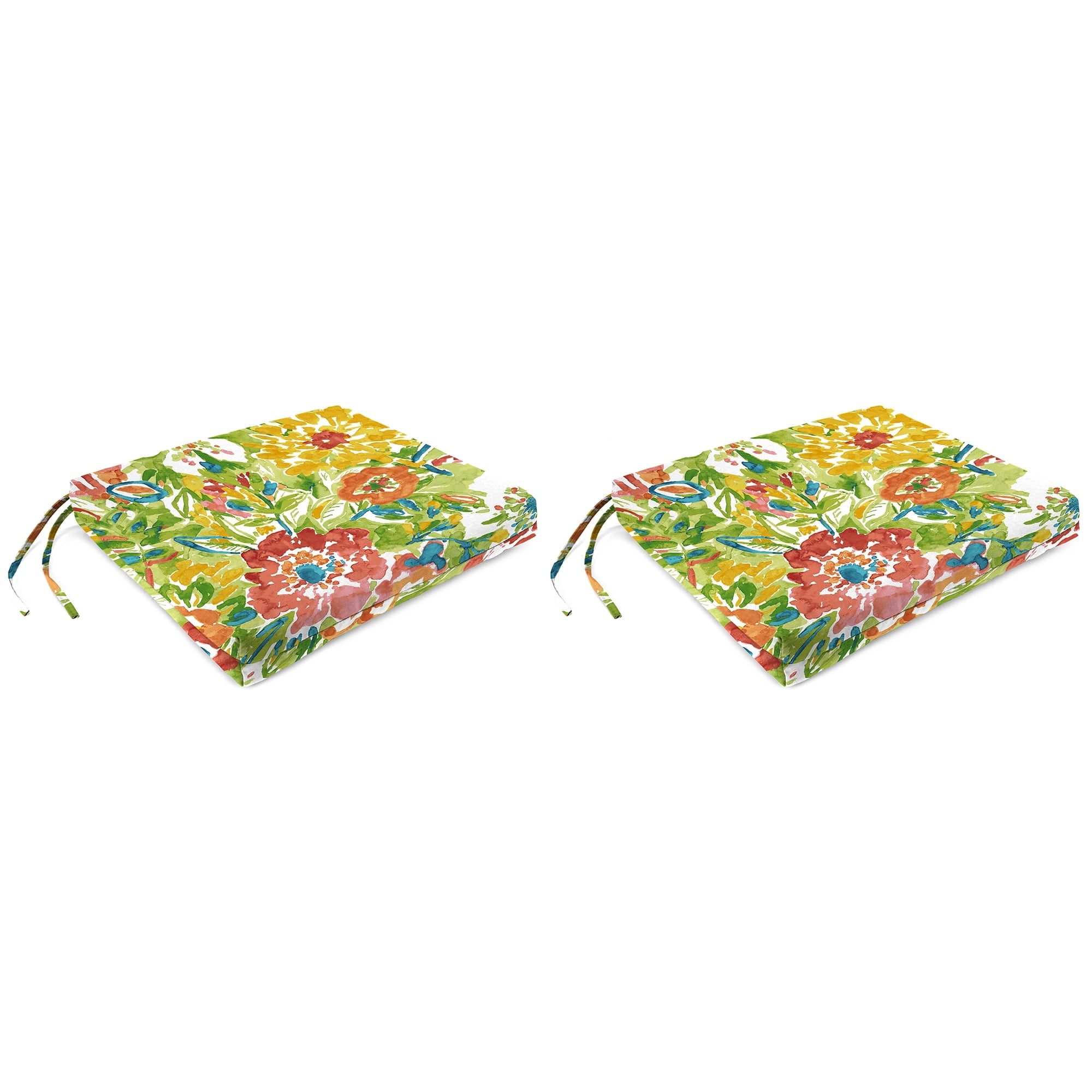 Jordan Manufacturing 19" x 17" Rectangular Outdoor Seat Cushions (2 ...