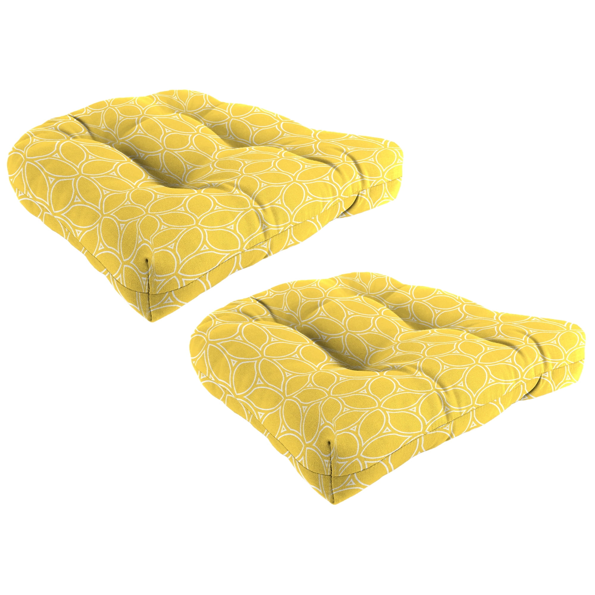 Jordan Manufacturing 19" x 19" Brunswick Marigold Yellow Geometric ...