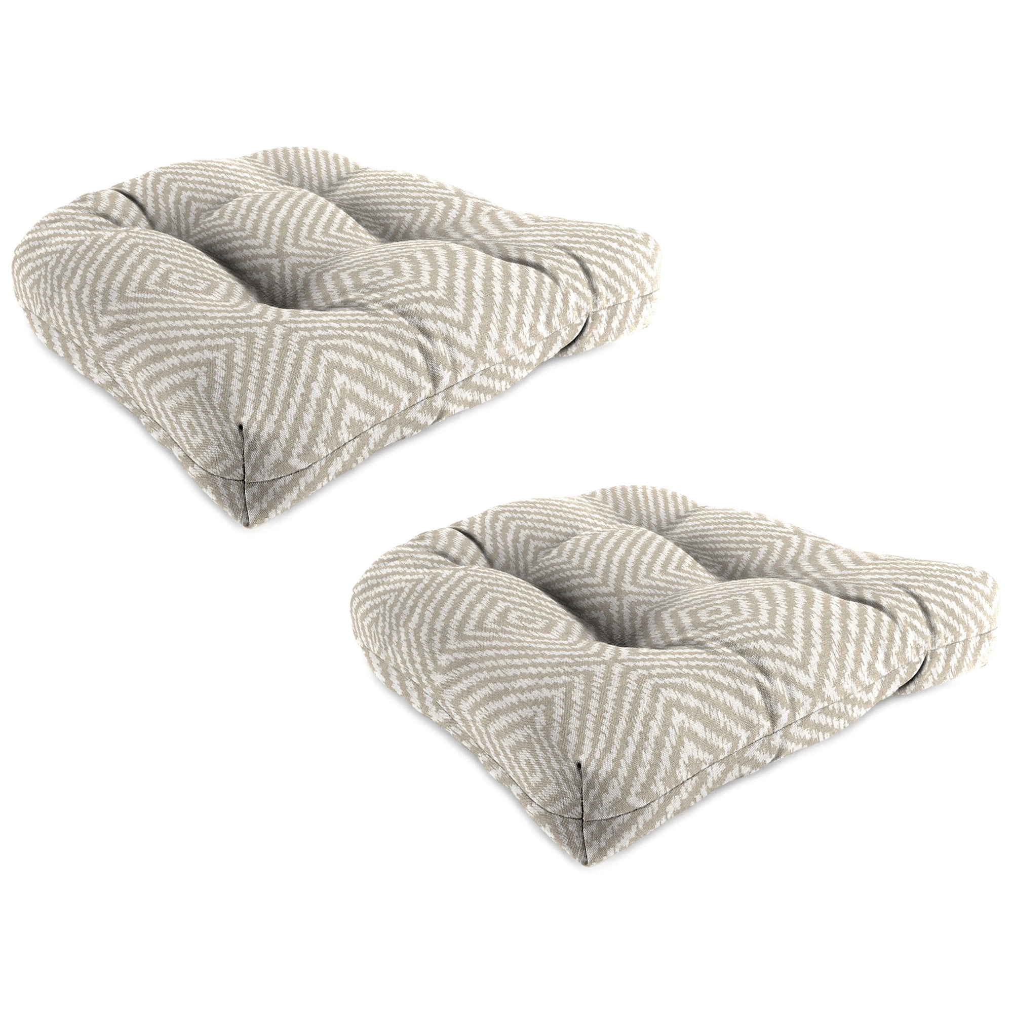 Jordan Manufacturing 19" x 19" Encore Birch Taupe Diamond Square Tufted ...