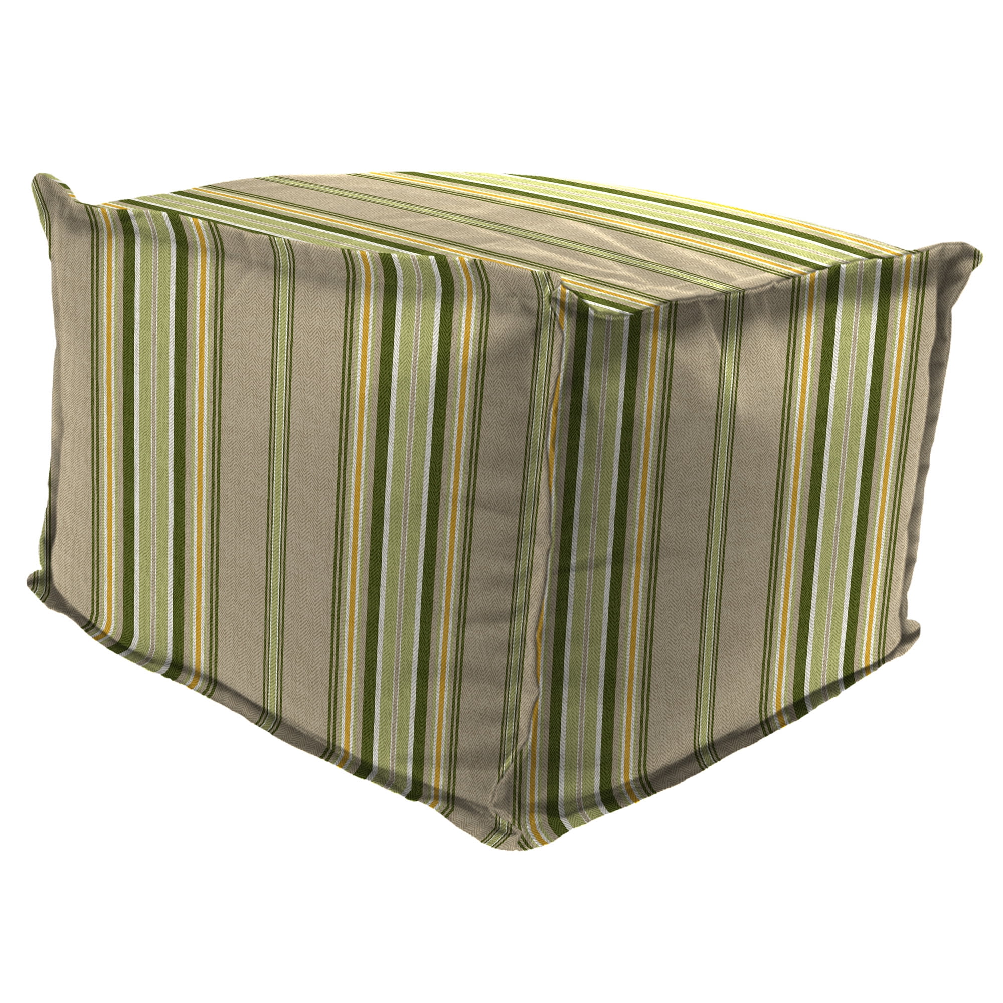 Jordan Manufacturing 20" x 20" Terrace Sunrise Green Stripe Square ...