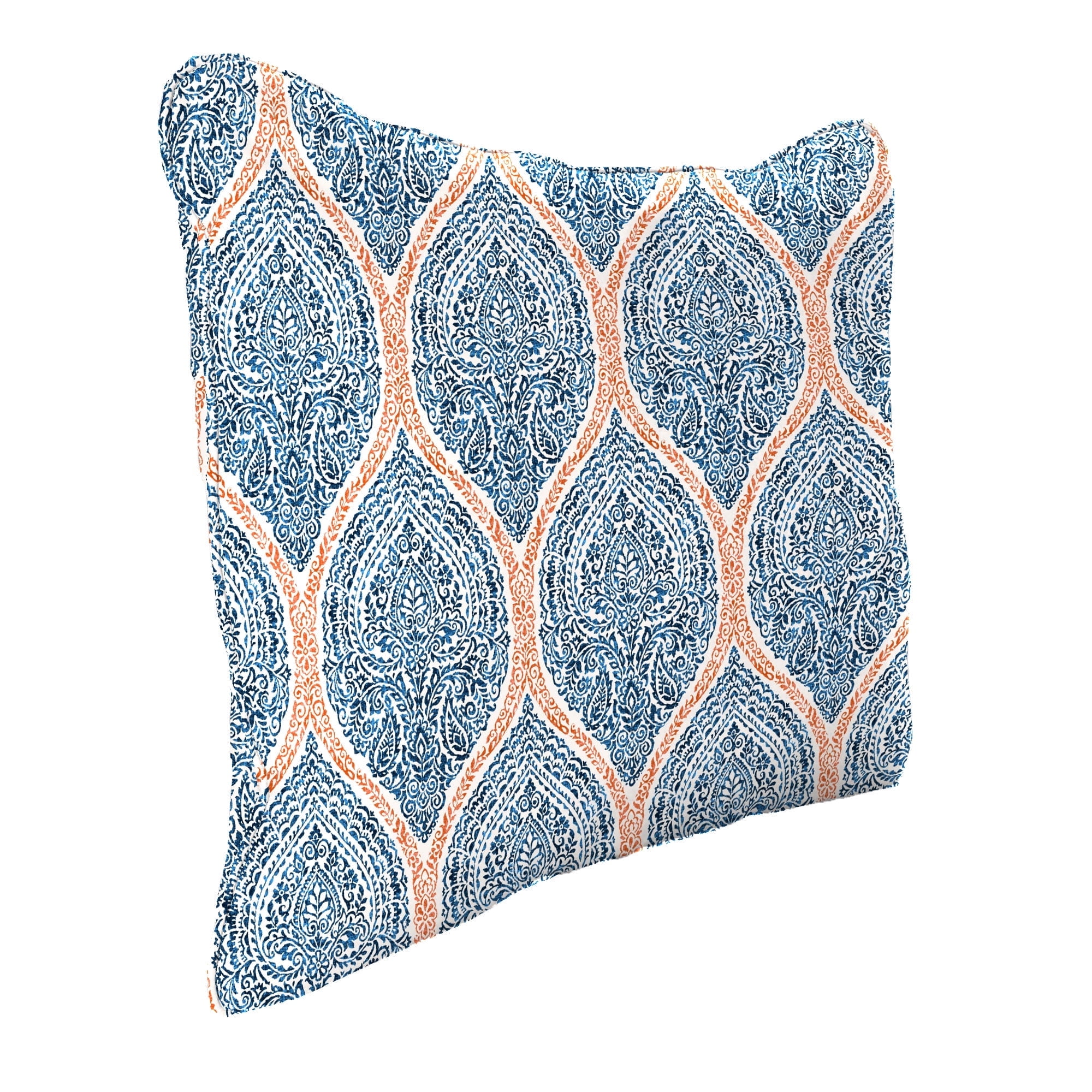 Jordan Manufacturing 21" x 24" Andorra Tiger Lily Navy Damask ...