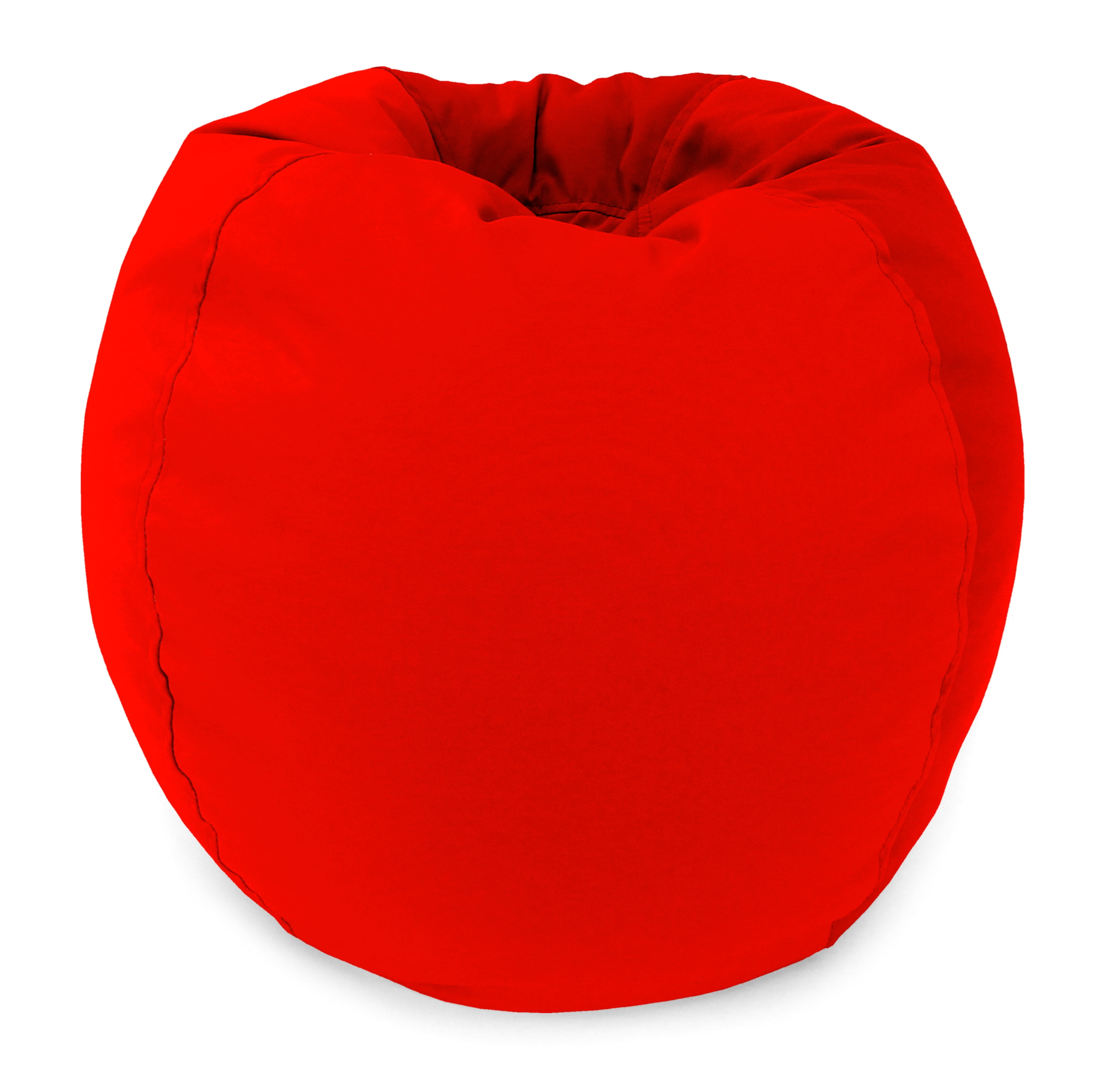 25" Tomato Red Solid Round Junior Bean Bag Chair - Walmart.com