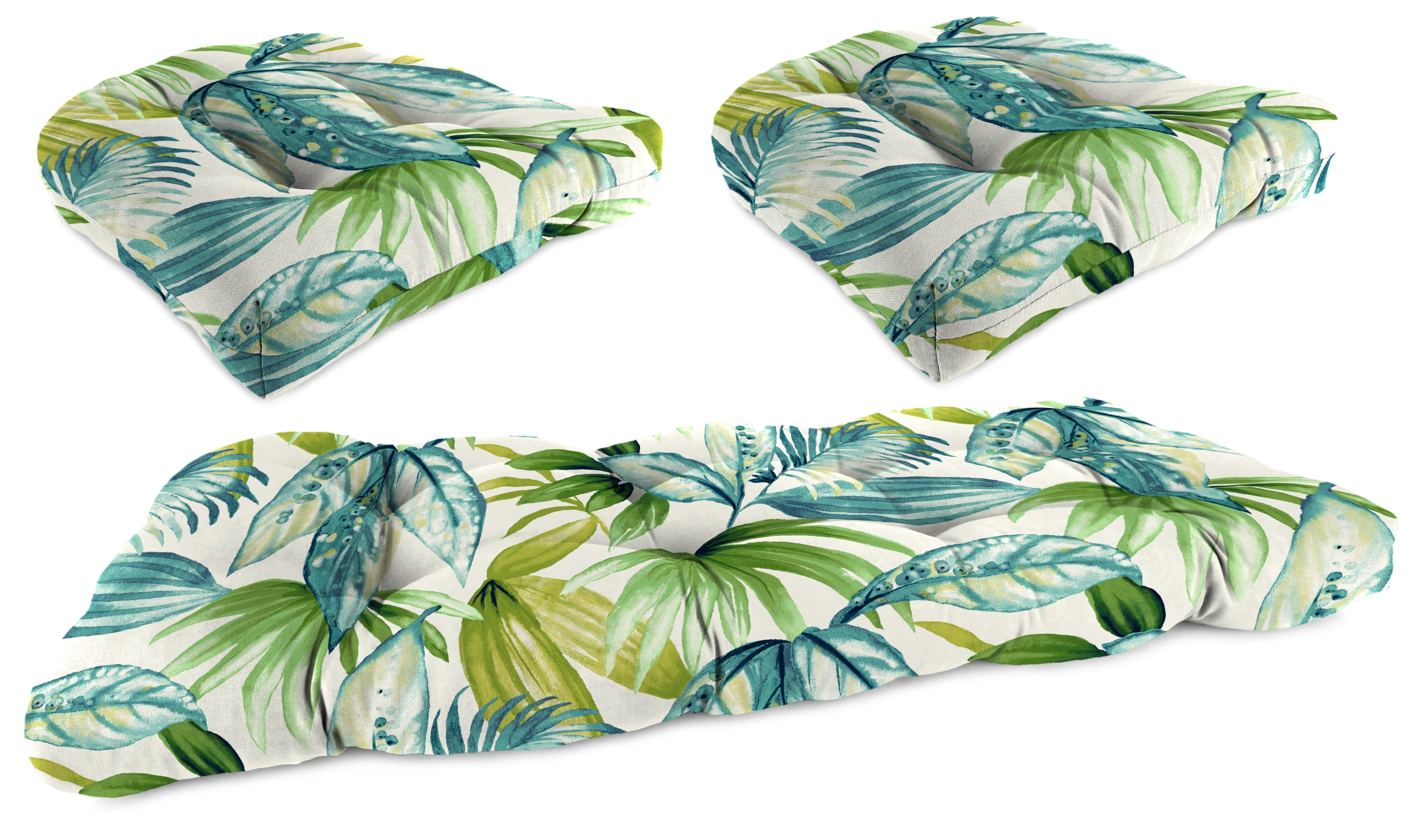 Jordan Manufacturing 3-Piece Seneca Caribbean Blue Leaves Outdoor ...