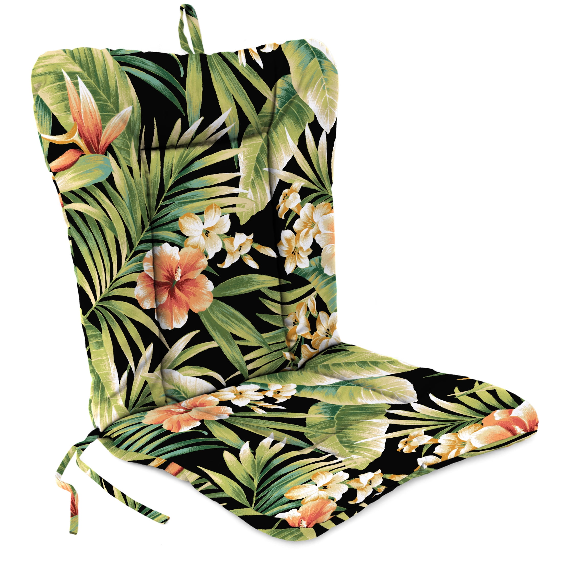 Jordan Manufacturing 38" x 21" Cypress Midnight Black Leaves ...