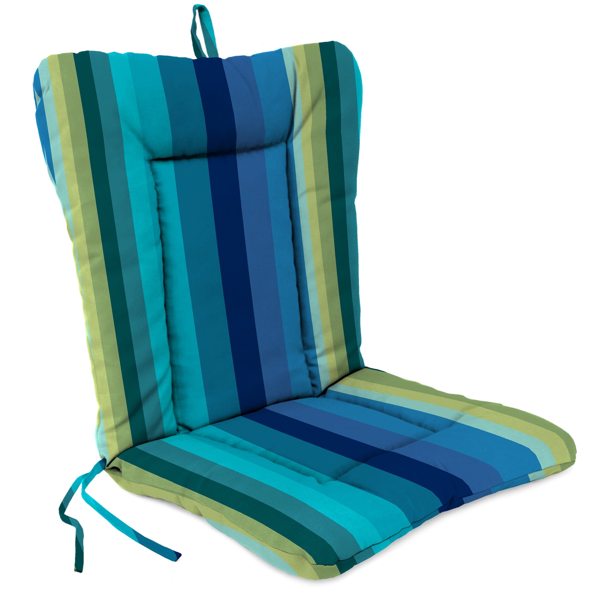 Jordan Manufacturing 38" x 21" Islip Teal Stripe Rectangular Outdoor ...