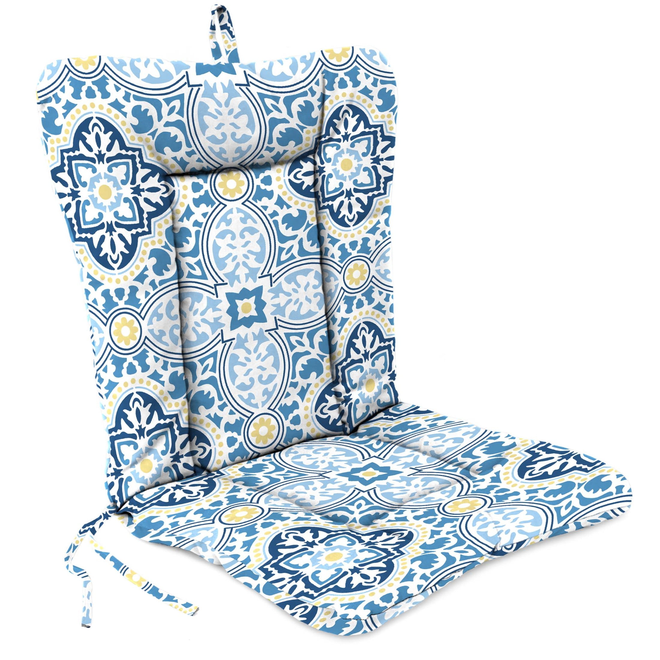 Jordan Manufacturing 38" x 21" Rave Sky Blue Quatrefoil Rectangular ...