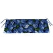 Jordan Manufacturing 41.75" x 18.75" Black Floral Rectangular Contoured ...