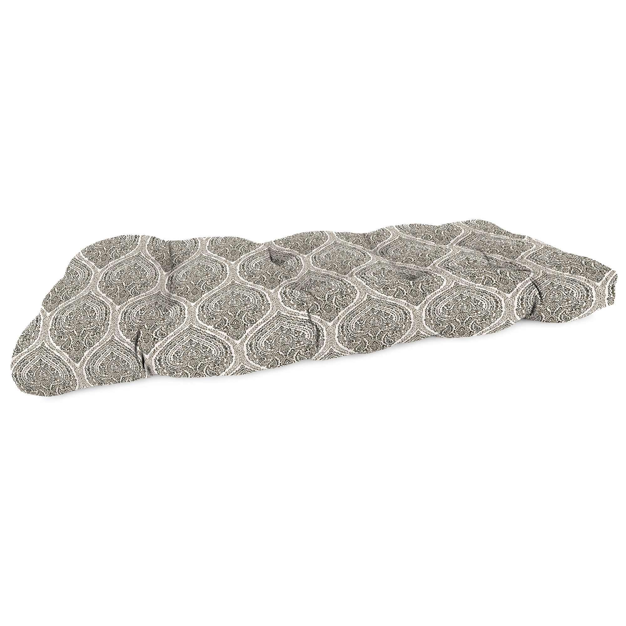 Jordan Manufacturing 43" x 19" Andorra Umber Brown Damask Rectangular ...