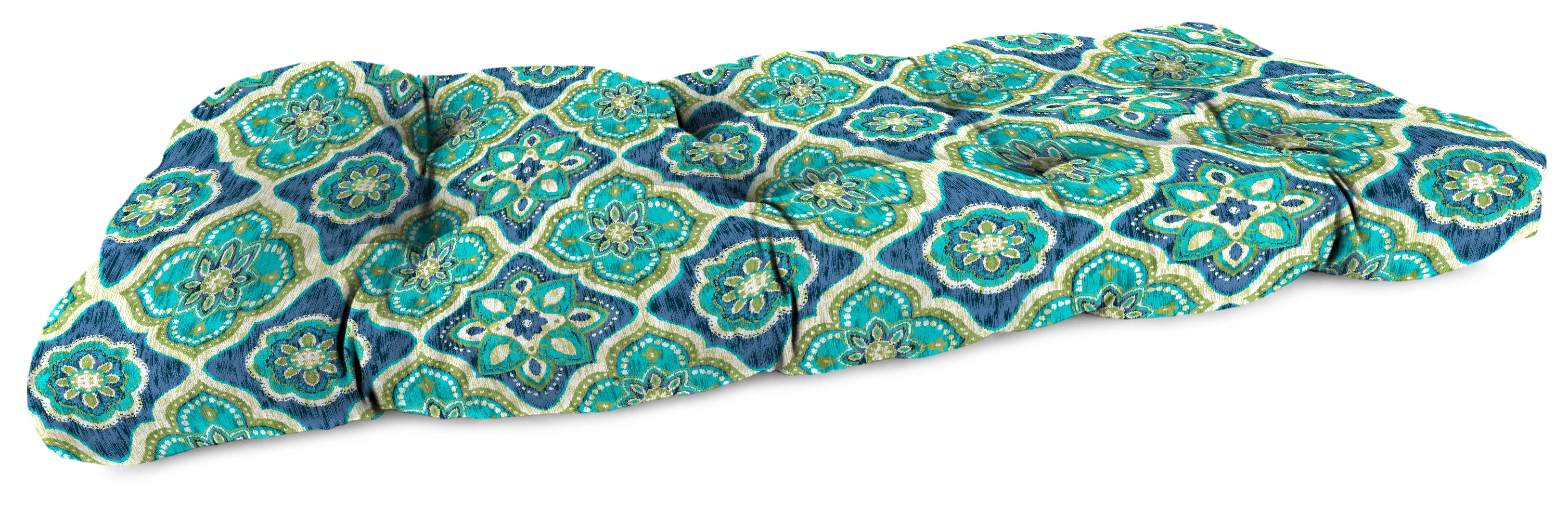 Jordan Manufacturing 44" x 18" Adonis Capri Teal Medallion Rectangular ...