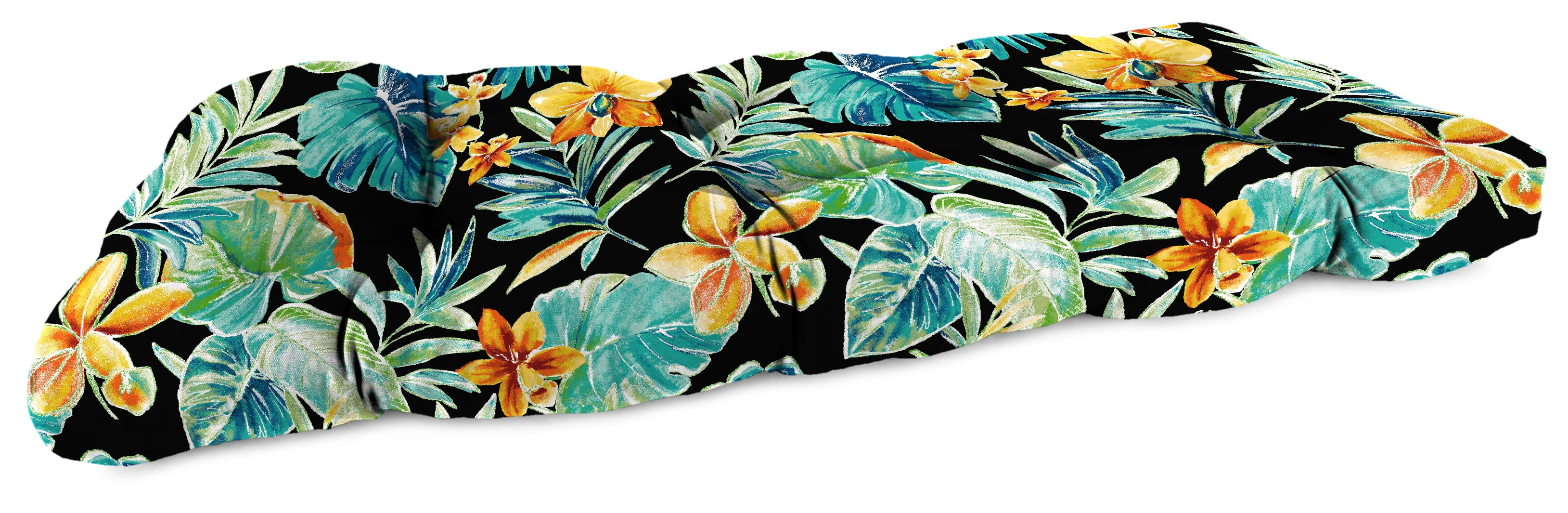 Jordan Manufacturing 44" x 18" Beachcrest Caviar Black Floral ...