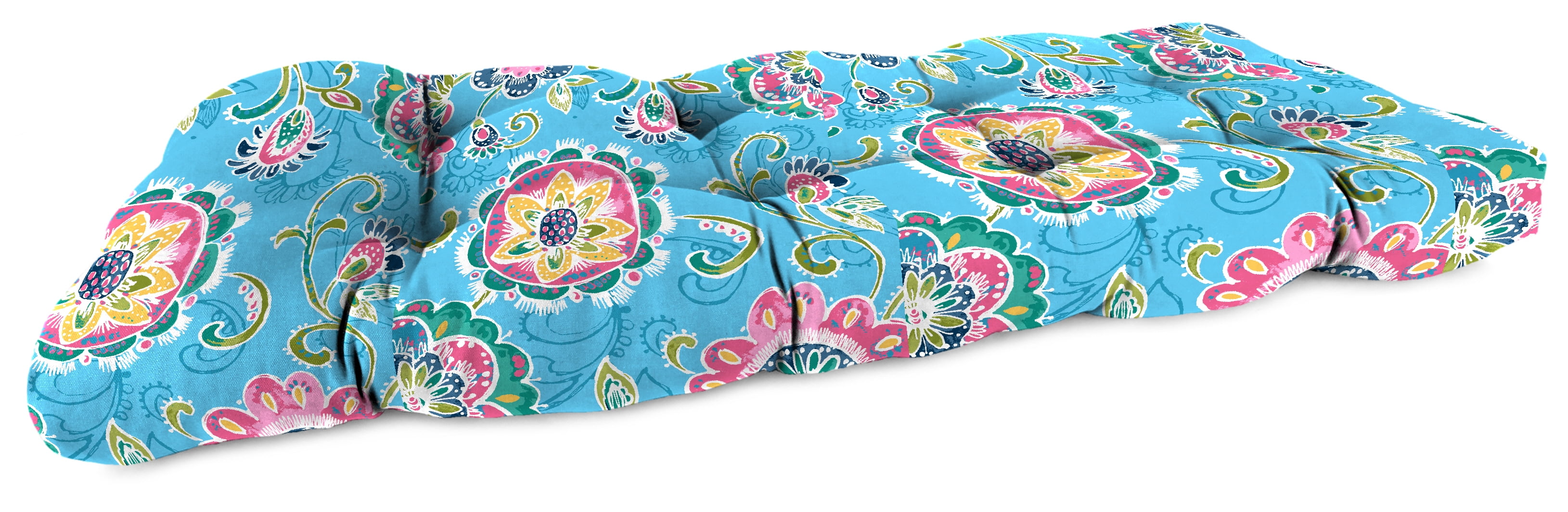 Jordan Manufacturing 44" x 18" Fanfare Island Blue Paisley Rectangular ...