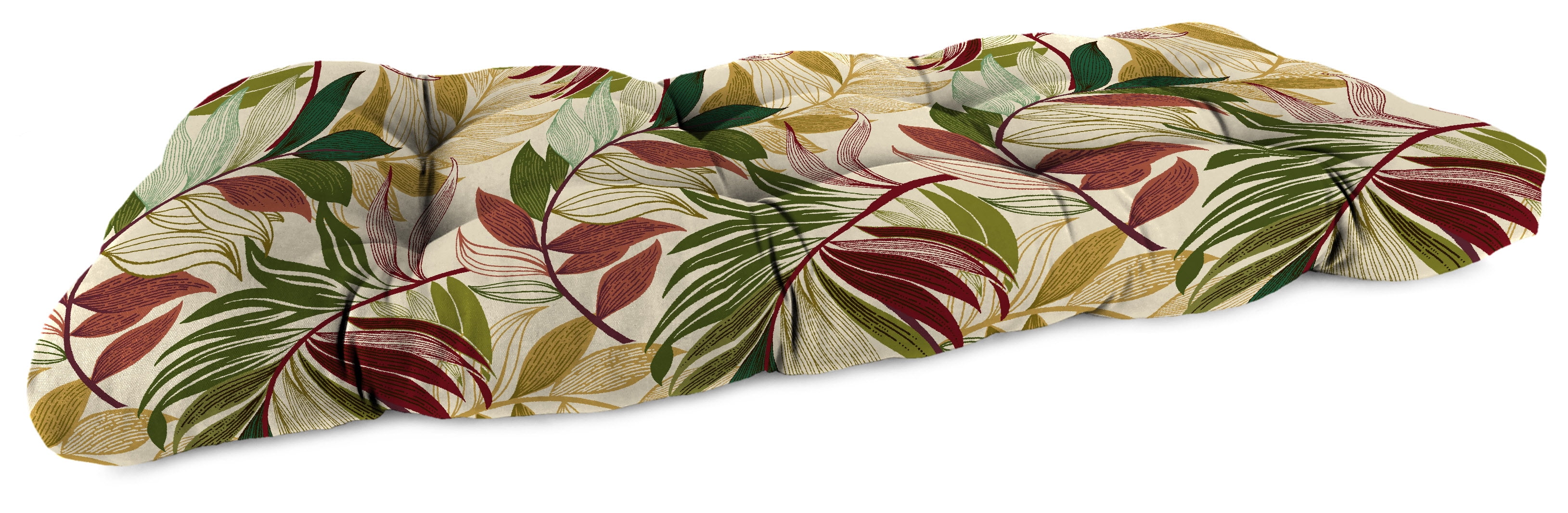 Jordan Manufacturing 44" x 18" Oasis Gem Beige Leaves Rectangular ...